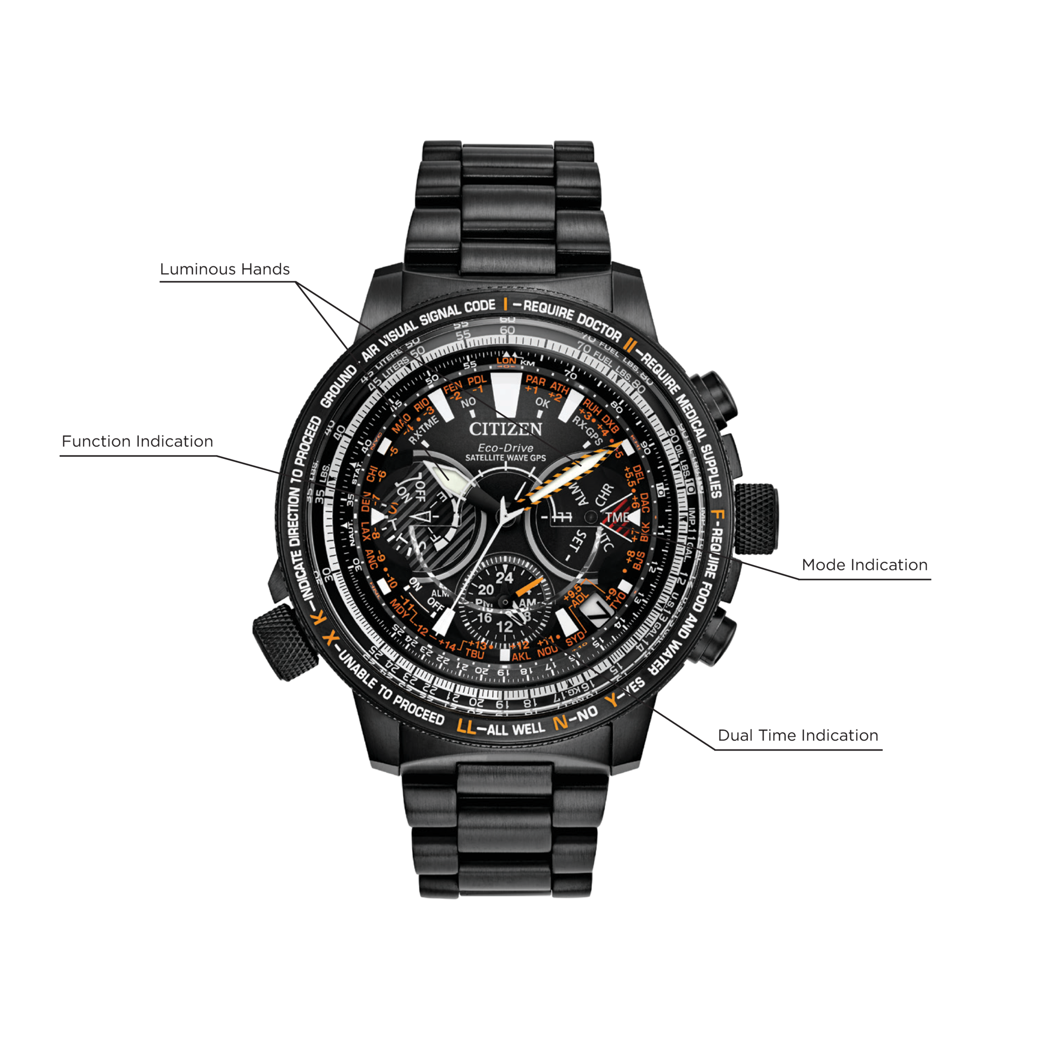 Citizen Satellite Wave GPS Eco-Drive Limited Edition Black Watch | CITIZEN
