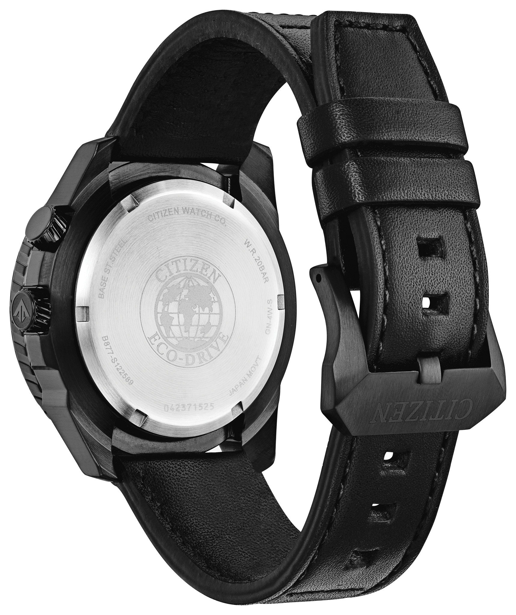 Promaster Nighthawk Black Dial Leather Strap BJ7135-02E | CITIZEN