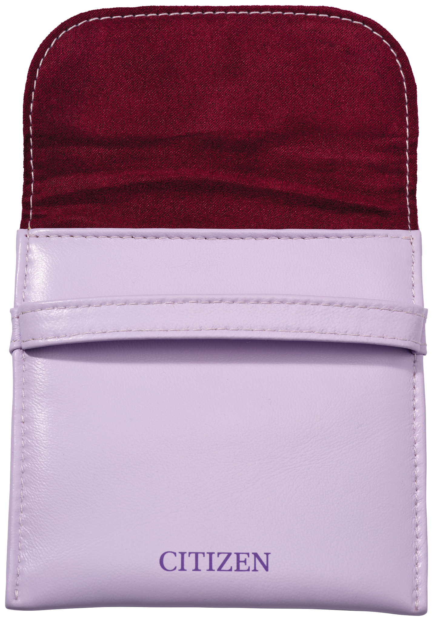 Citizen Purple Leather Watch Pouch | CITIZEN