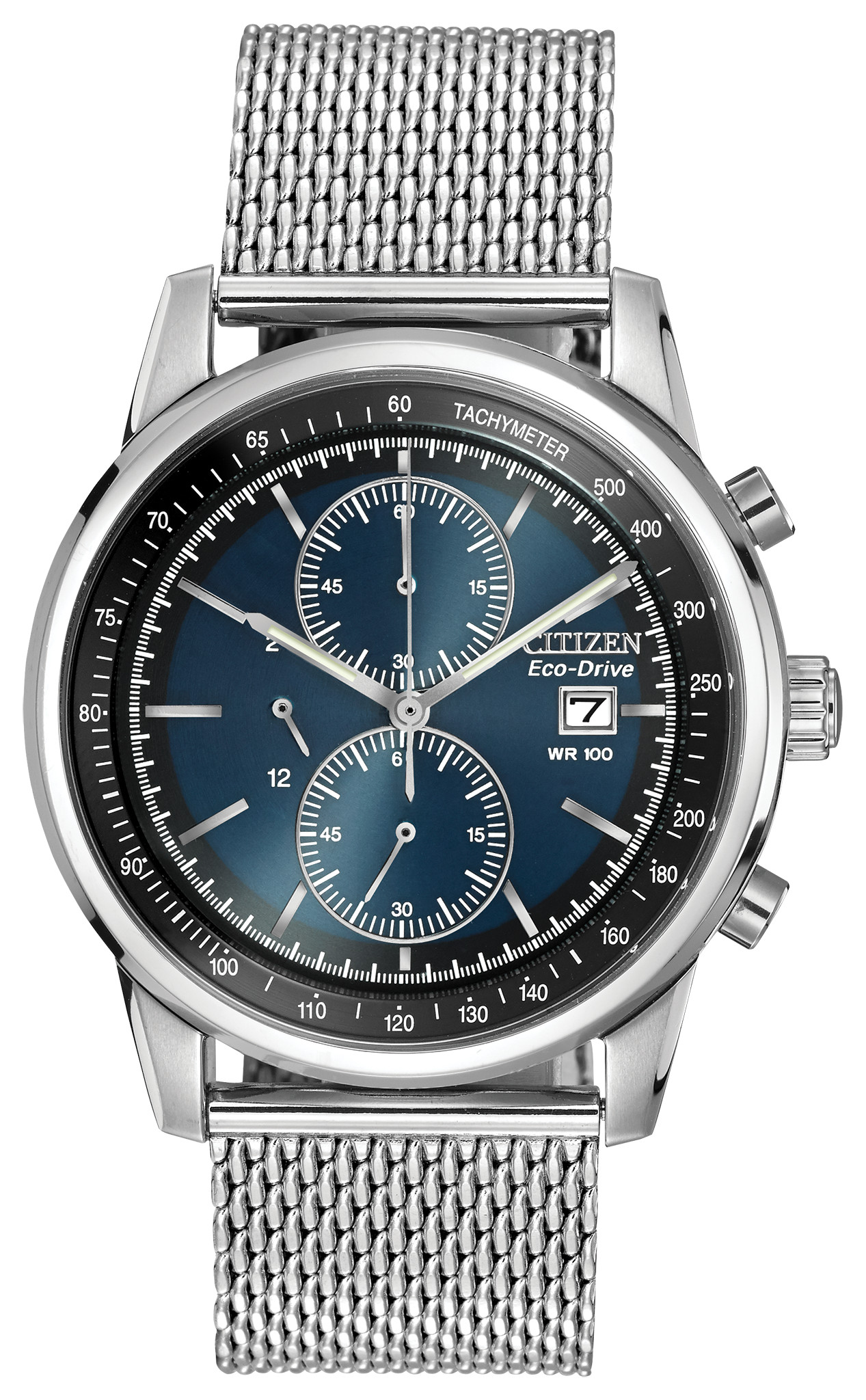 Chandler Blue Dial Stainless Steel Bracelet CA0331-56L | CITIZEN