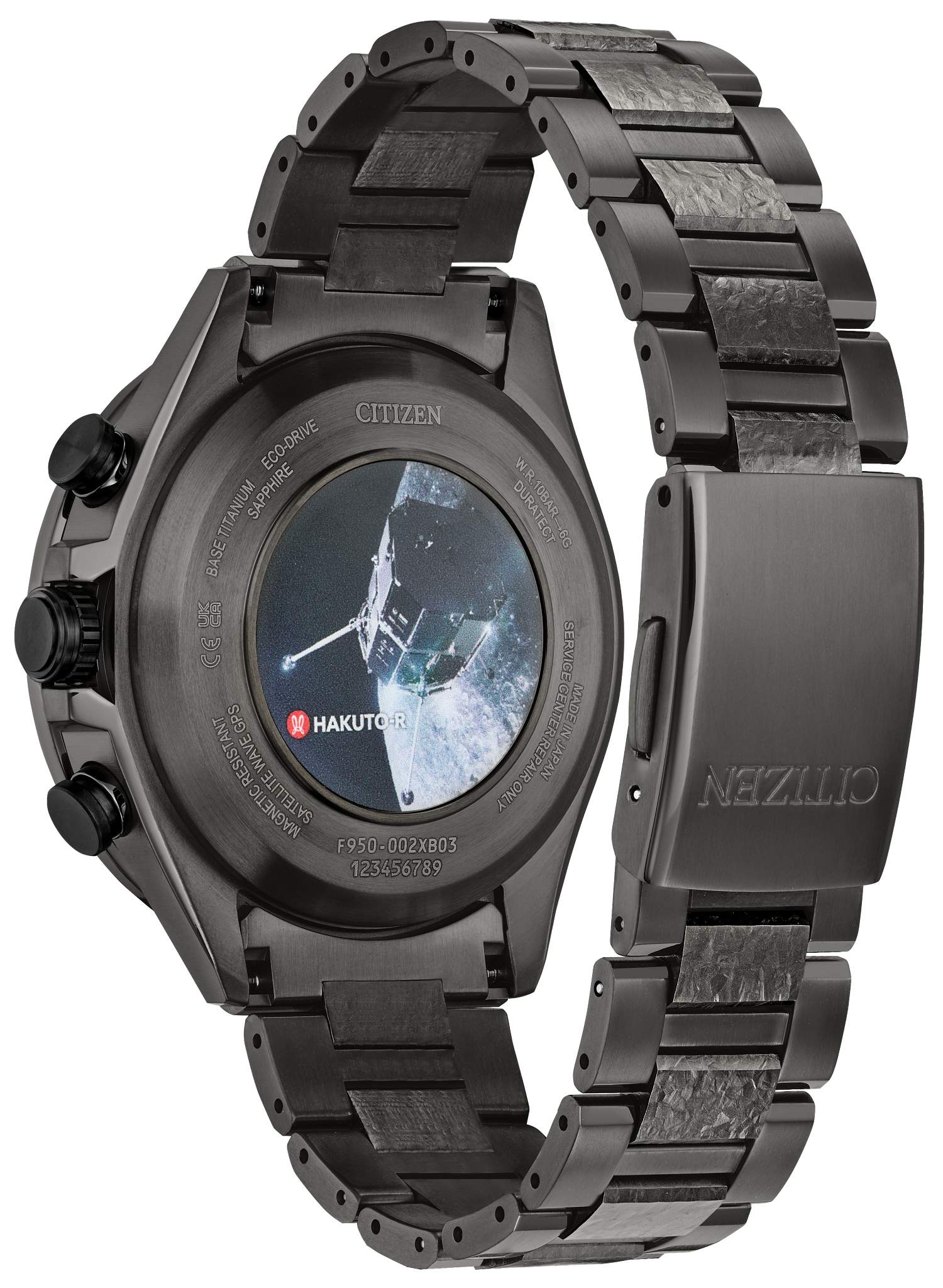 HAKUTO-R Multiple Dial Super Titanium with DLC Coating Bracelet CC4065 ...