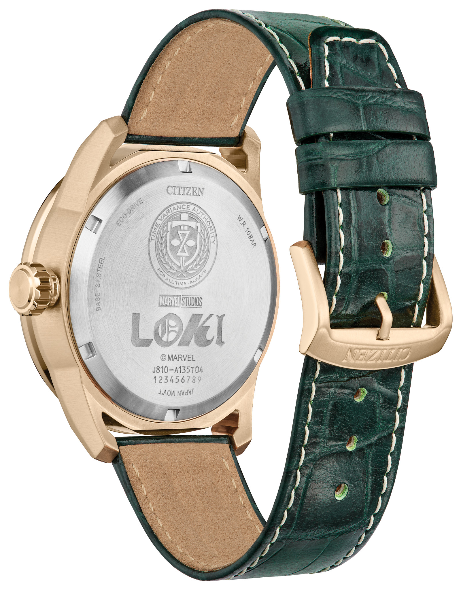 Loki Green Dial Leather Strap AW1363-06W | CITIZEN