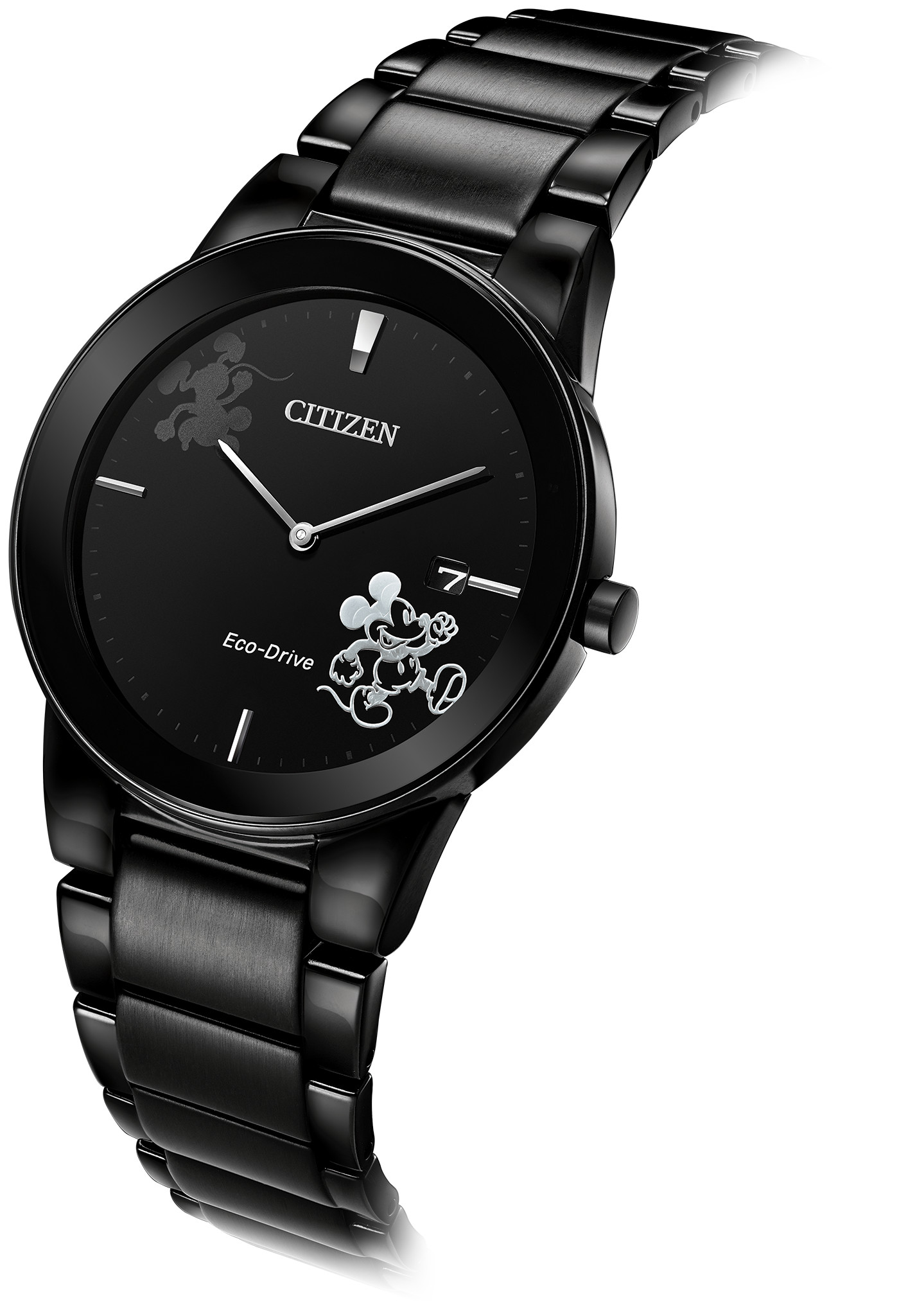 Citizen Mickey Mouse Men's Eco-Drive Black Watch | CITIZEN