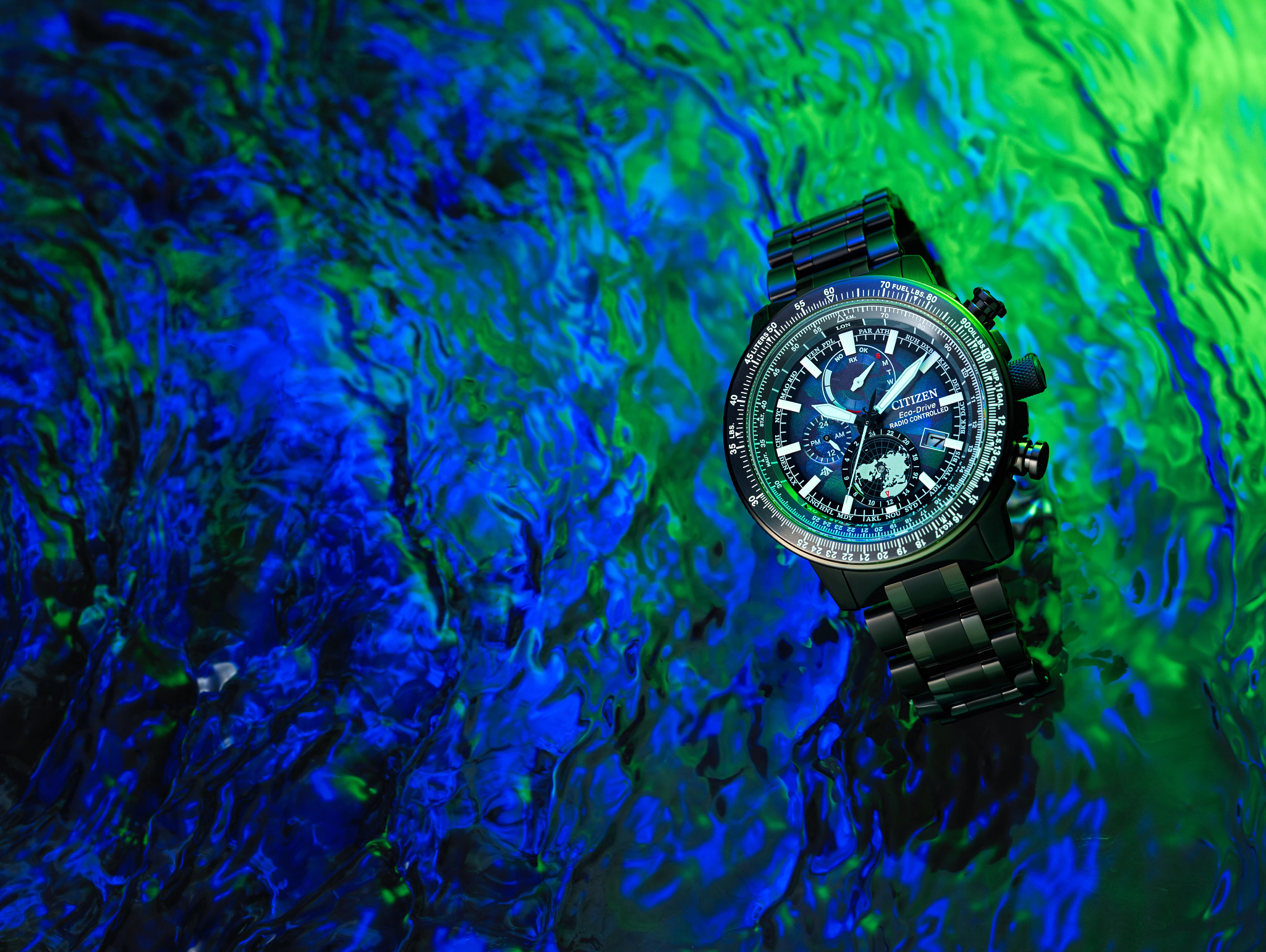 Promaster Geo Trekker Blue Dial Stainless Steel Bracelet BY3005-56E ...