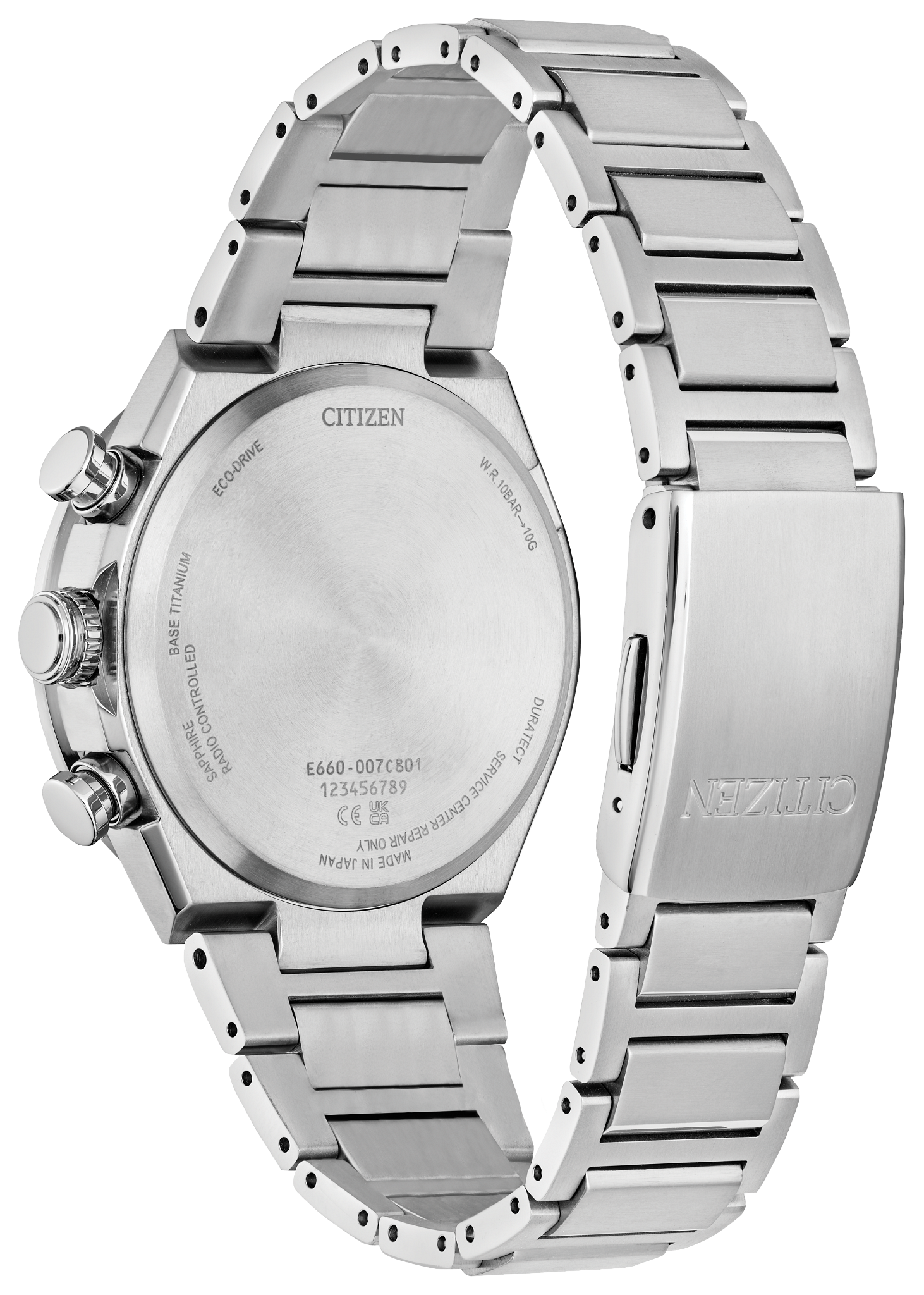 ATTESA Black Dial Super Titanium Bracelet CB5966-69E | CITIZEN