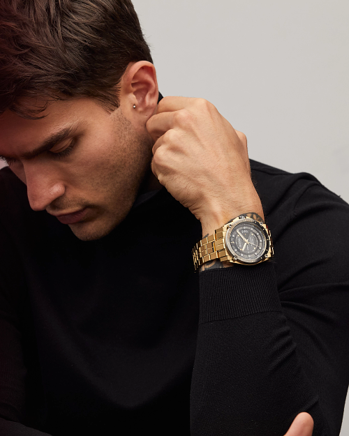 Bulova Icon Precisionist Gold Black Dial Stainless Steel Bulova Icon Precisionist Gold Black Dial Stainless Steel