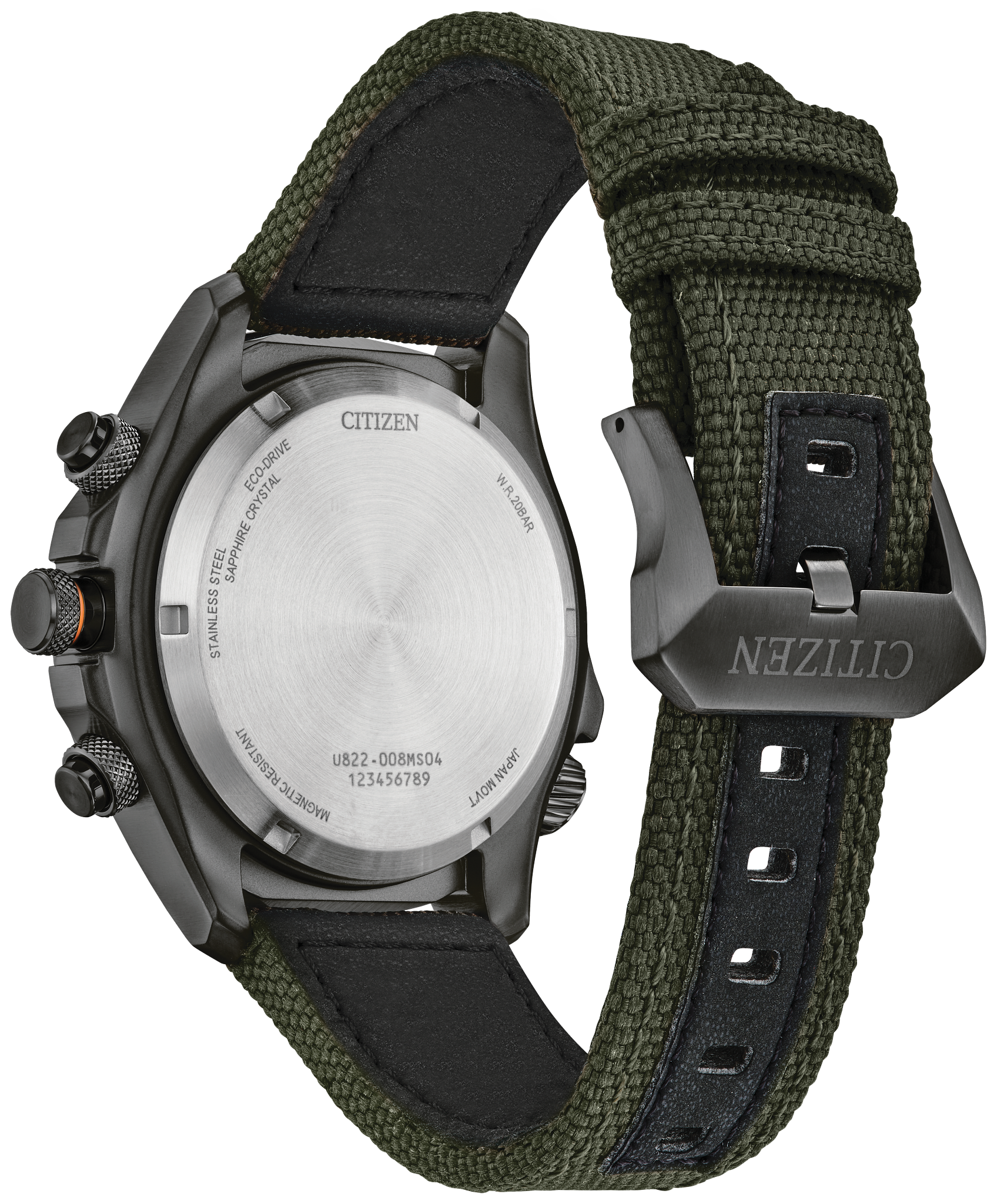 Promaster Land U822 Green Dial CORDURA® Strap JV1005-02W | CITIZEN