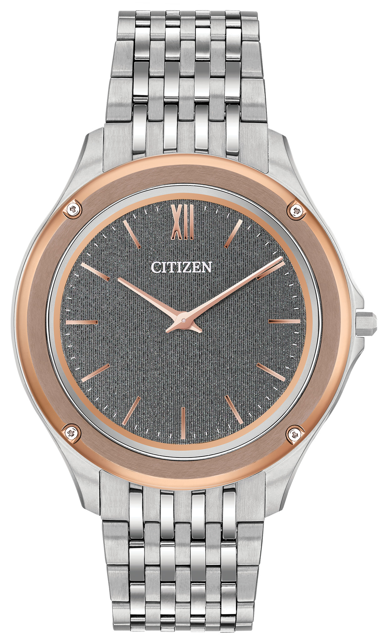 Eco-Drive One - Men's Two-Tone AR5004-75H Grey Dial Watch | CITIZEN