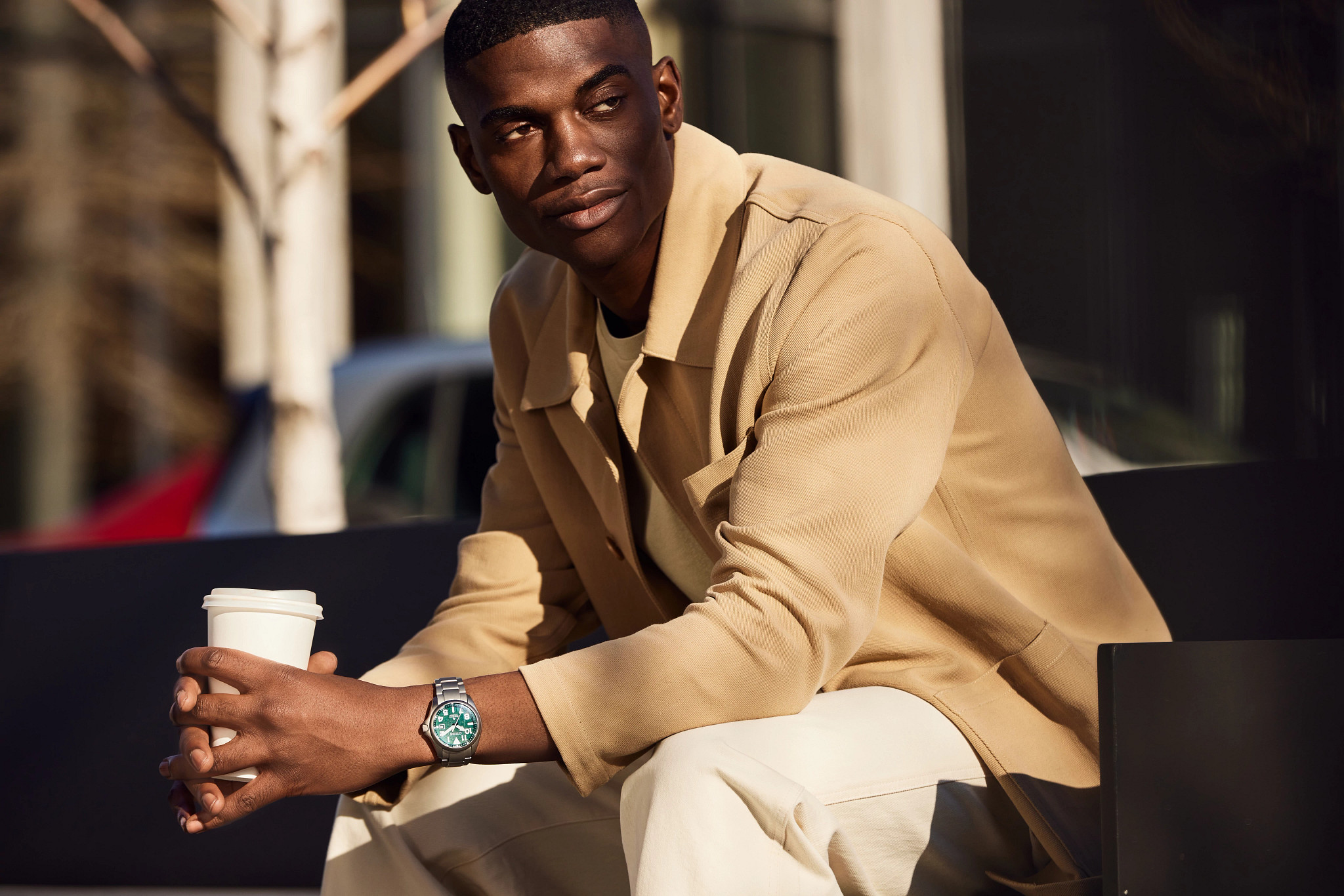 Promaster Tough Green Dial Super Titanium Bracelet BN0241-59W | CITIZEN