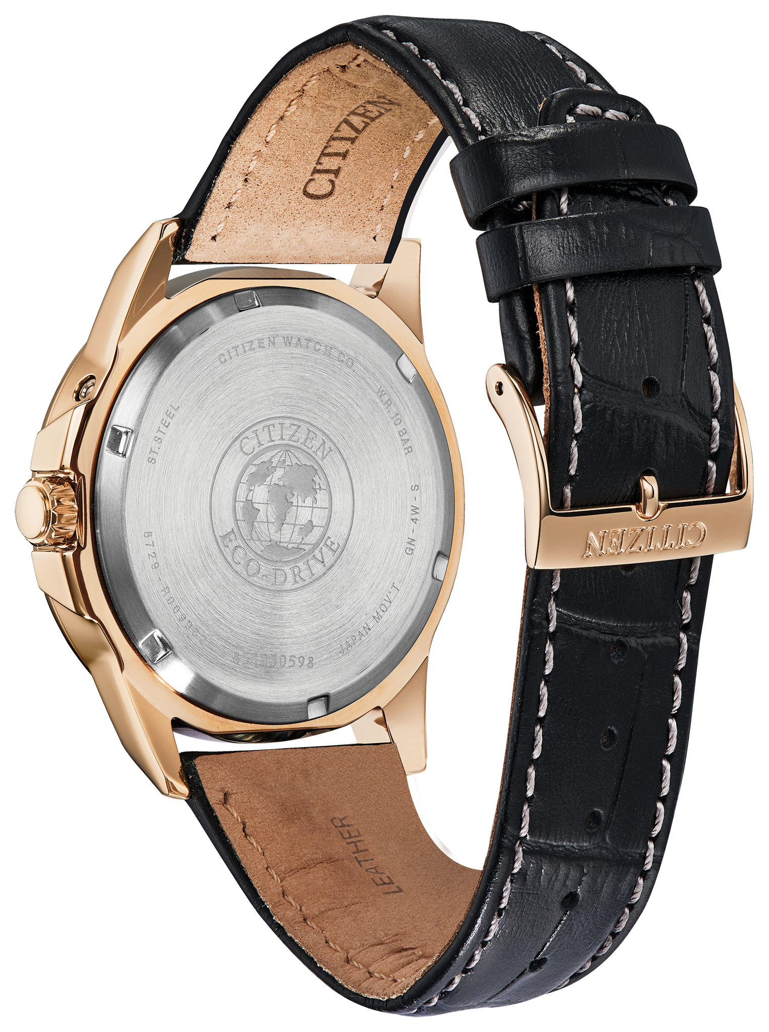 Citizen World Time Perpetual Eco-Drive Black Dial Watch | CITIZEN