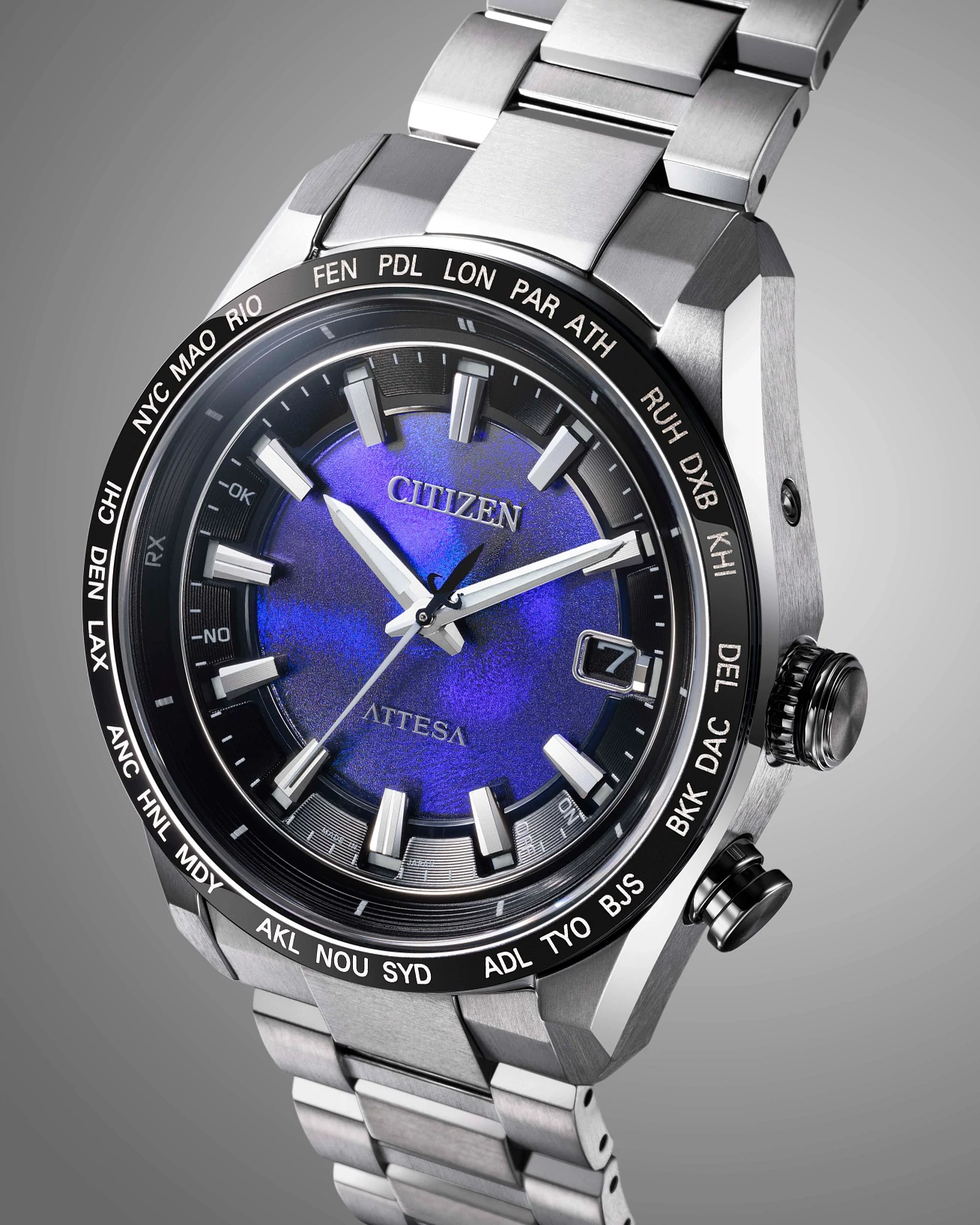 Reloj Citizen Azul ATTESA para Caballero CB0288-65L | Citizen de LATAM