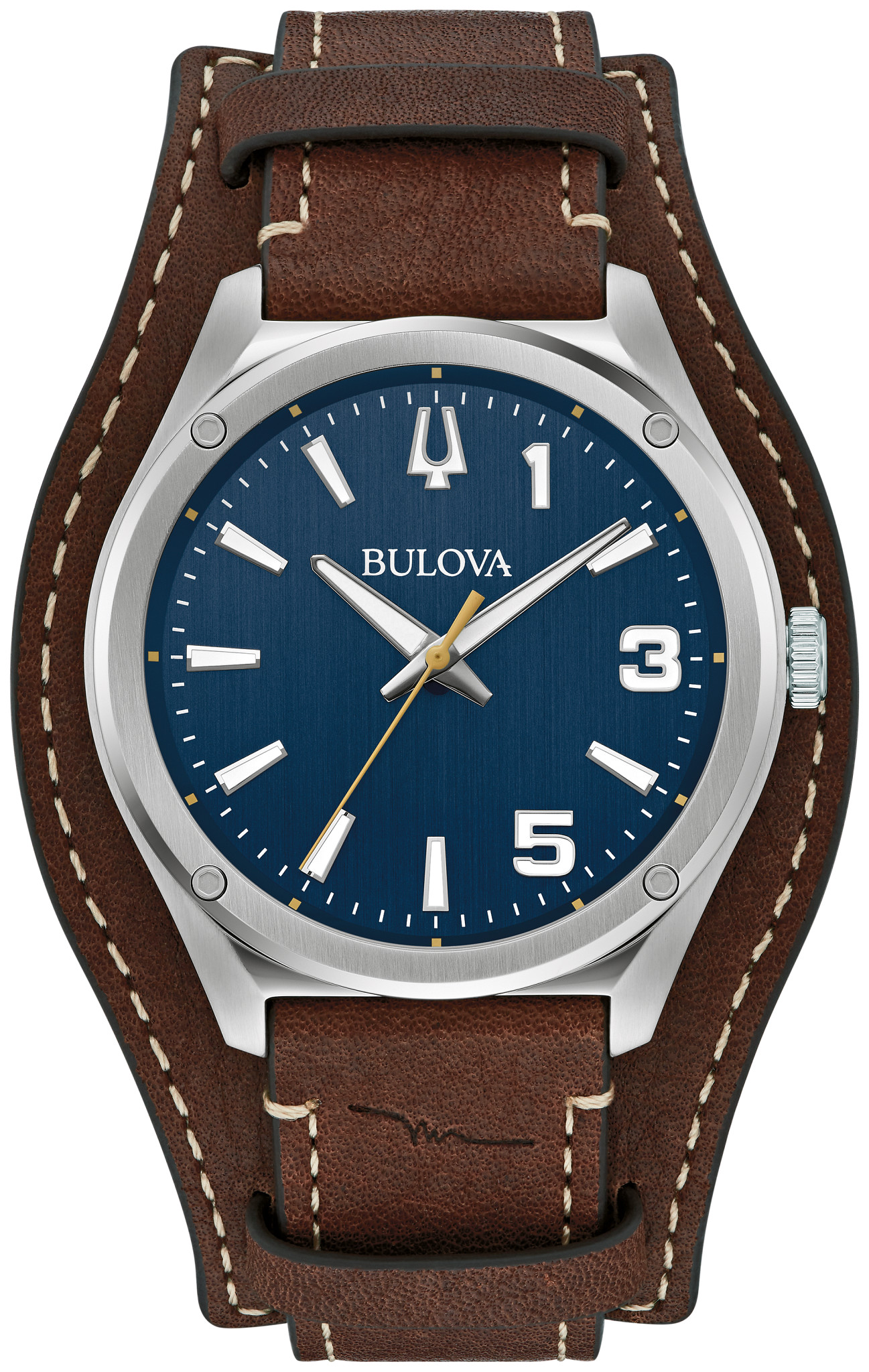 Blue Dial Leather Strap Classic 96A313 | Bulova