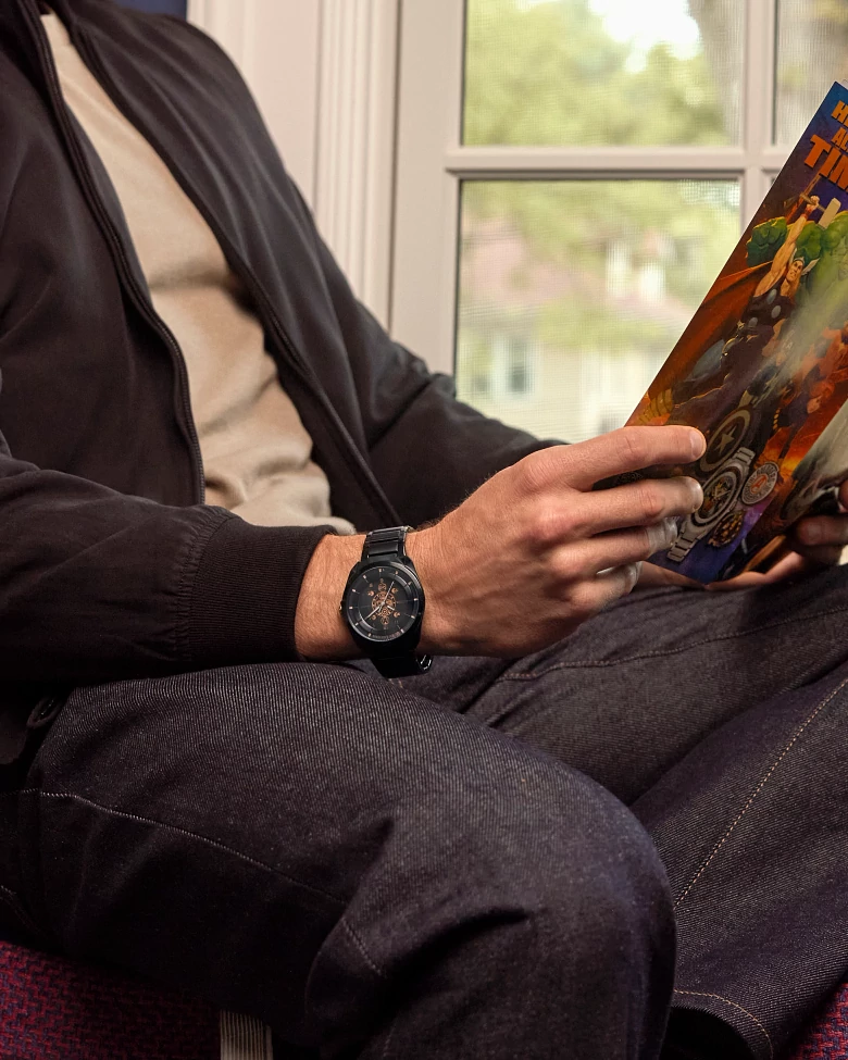 Legends 85th Anniversary Black Dial Stainless Steel Bracelet AW2085-61W ...