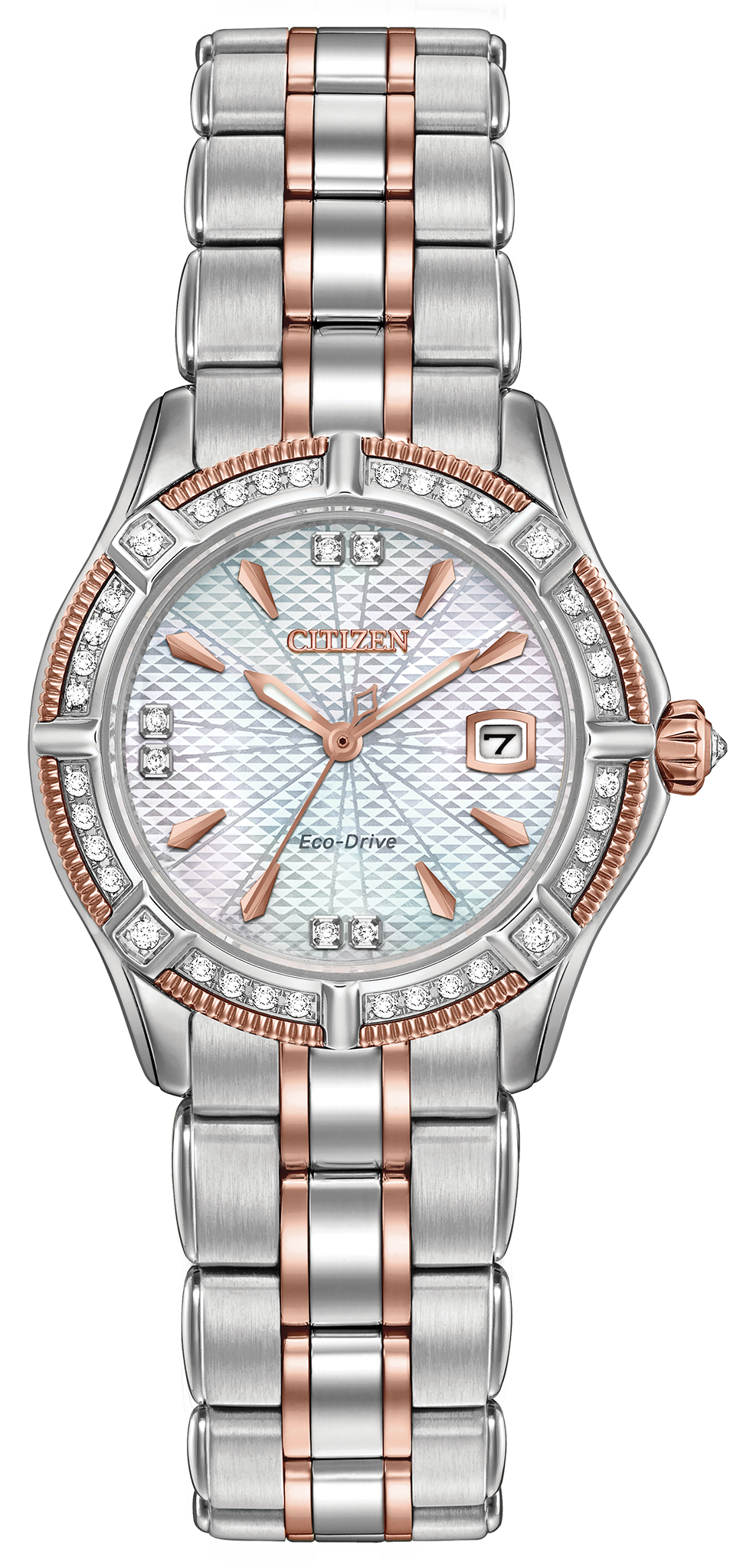 Arezzo - Ladies Eco-Drive EW2276-80D Mother-of-Pearl Watch | CITIZEN