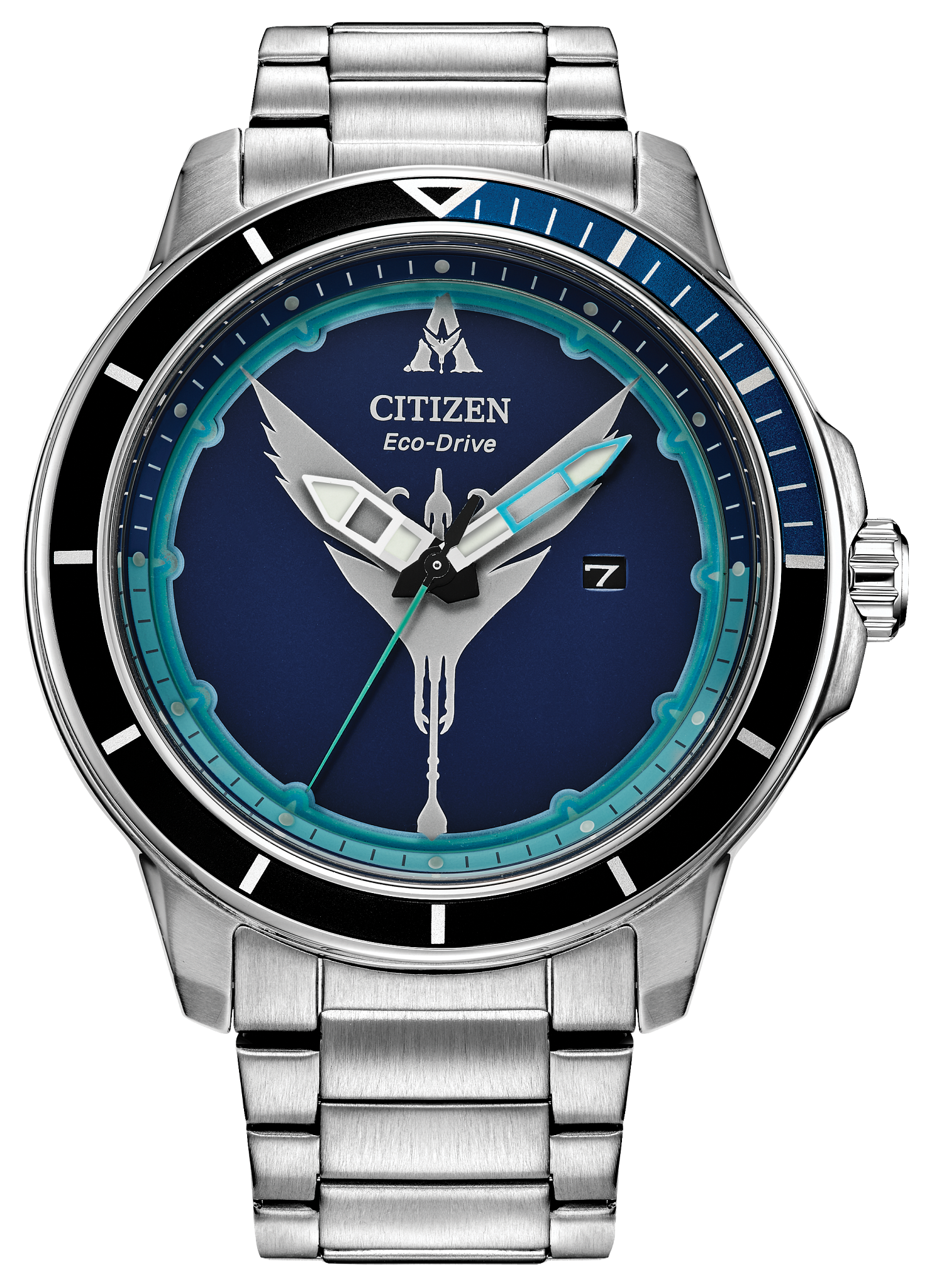 Avatar Wave Blue Dial Stainless Steel Bracelet AW1708-57W | CITIZEN