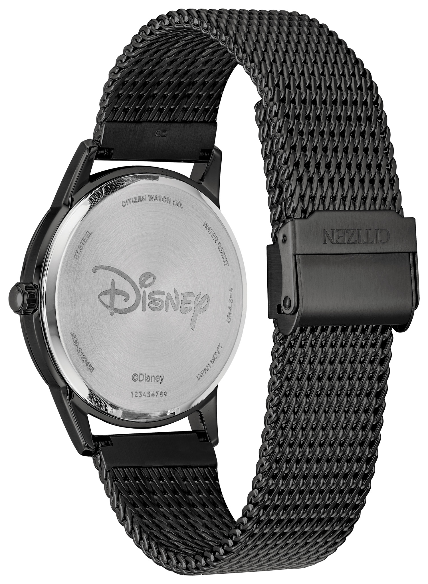 Citizen Mickey Mouse Eco-Drive Black Stainless Steel Watch | CITIZEN