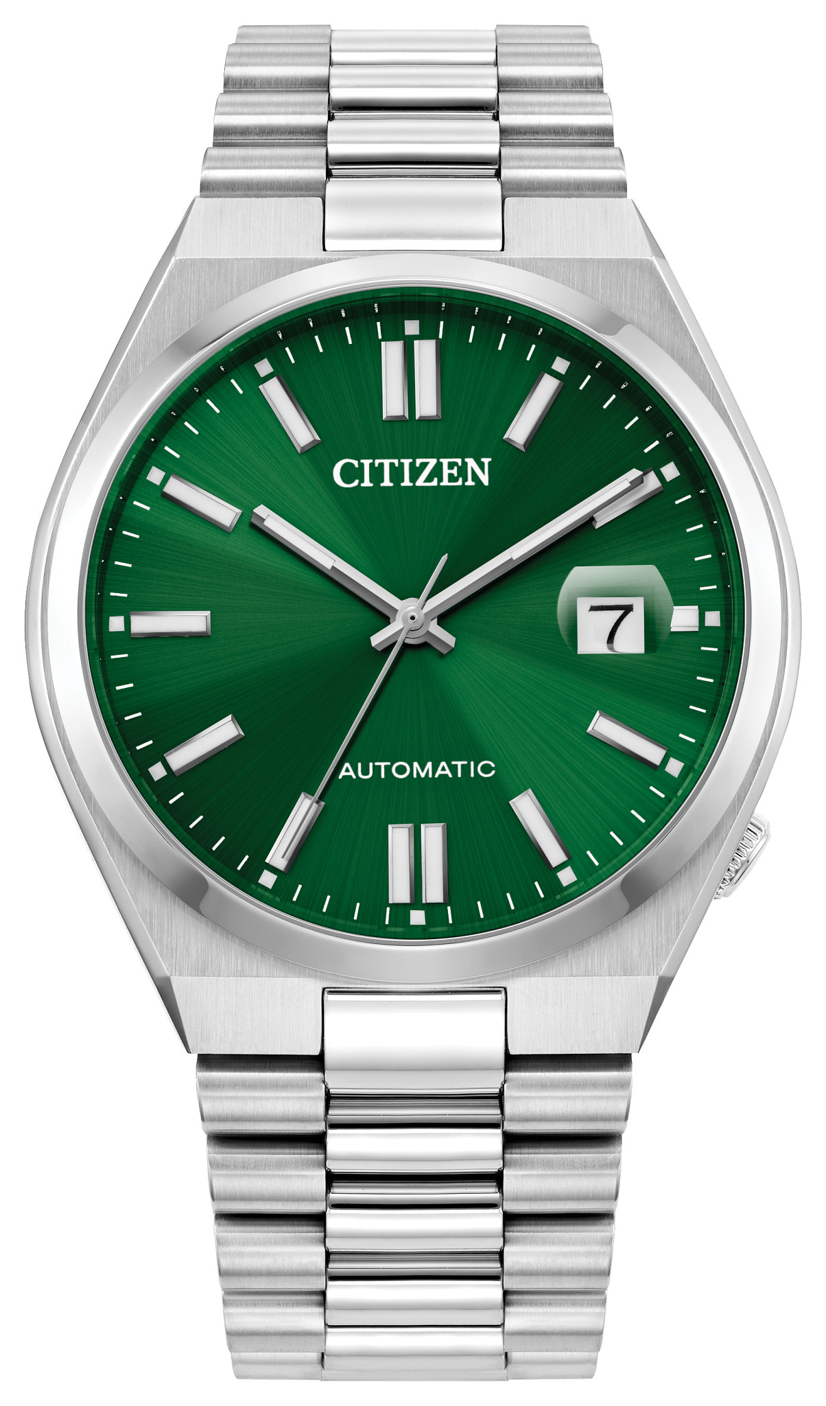 “TSUYOSA” Collection Green Dial Stainless Steel Bracelet NJ0150-56X | CITIZEN