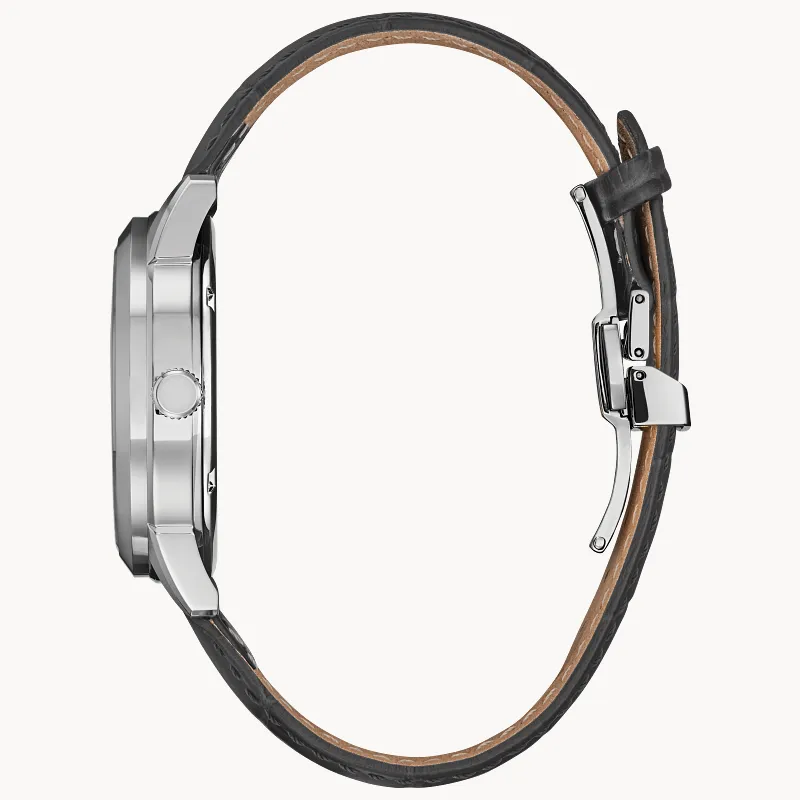 Rolan Silver-Tone Dial Leather Strap BU2110-01A | CITIZEN Rolan Silver-Tone Dial Leather Strap BU2110-01A | CITIZEN