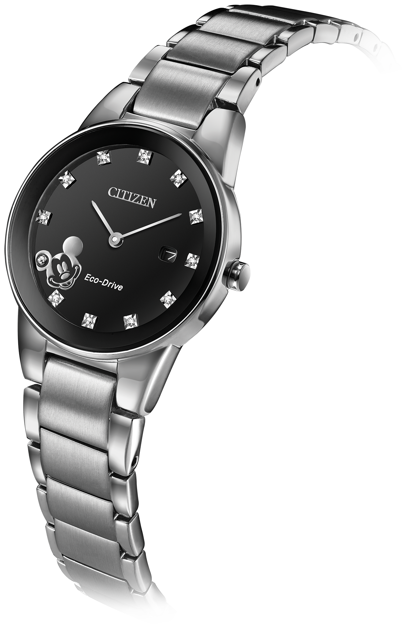 Citizen Mickey Mouse Ladies Eco-Drive Black Dial Watch | CITIZEN