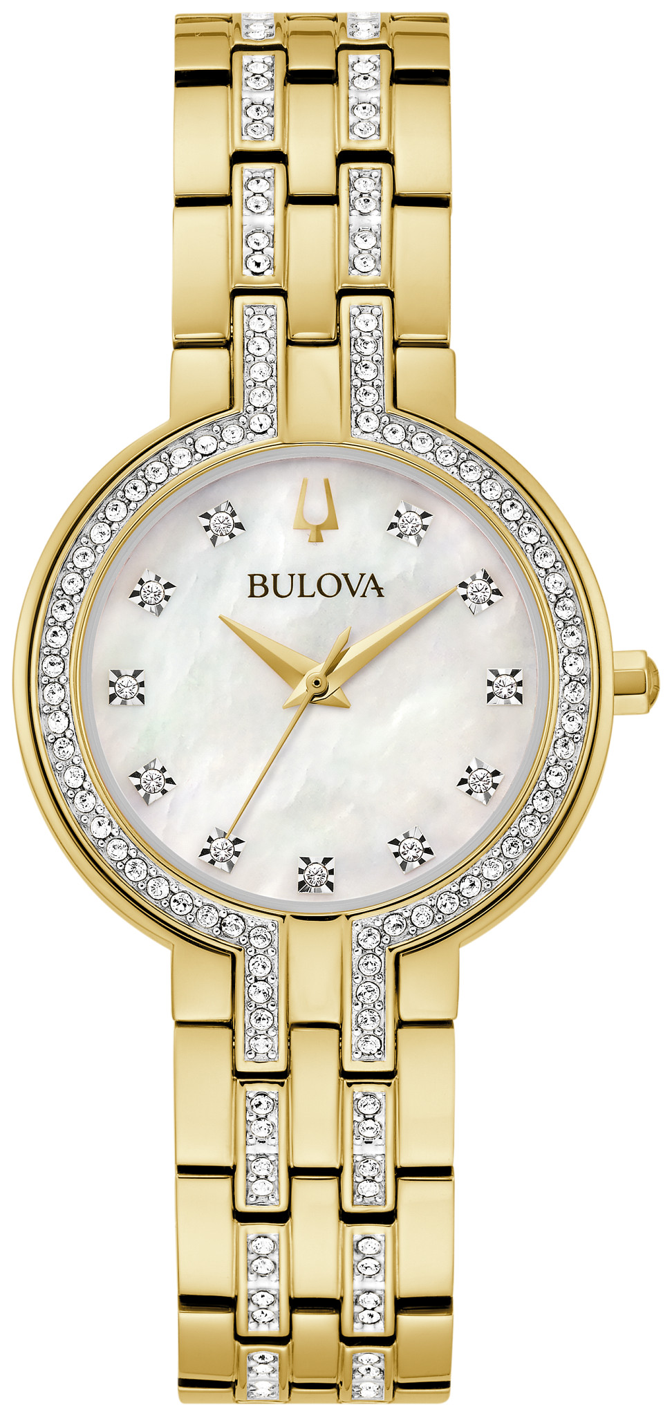 White Dial Stainless Steel Bracelet Crystal 98X138 | Bulova