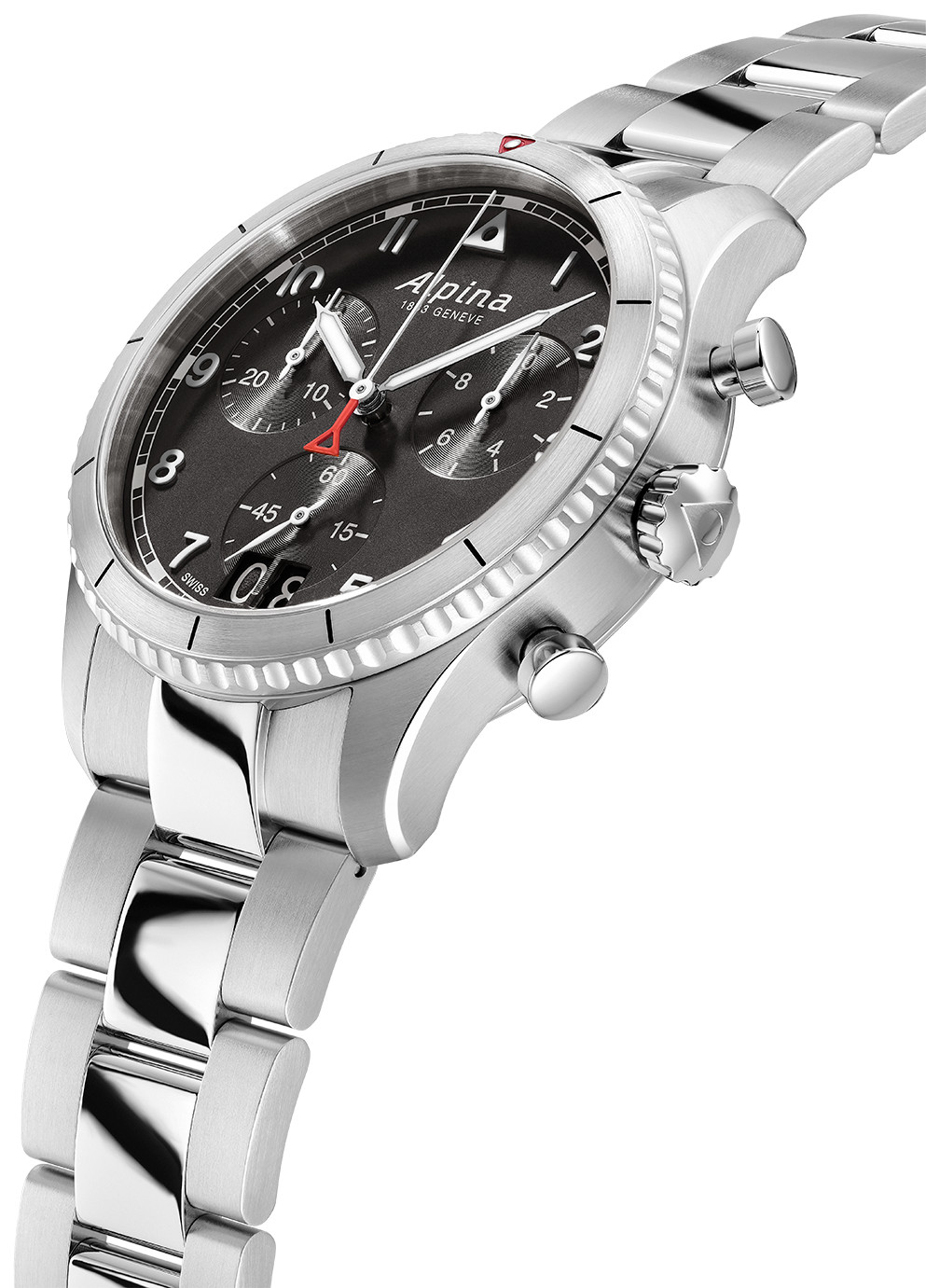 Startimer Pilot Chronograph Big Date Watch AL-372BW4S26B | Alpina ...