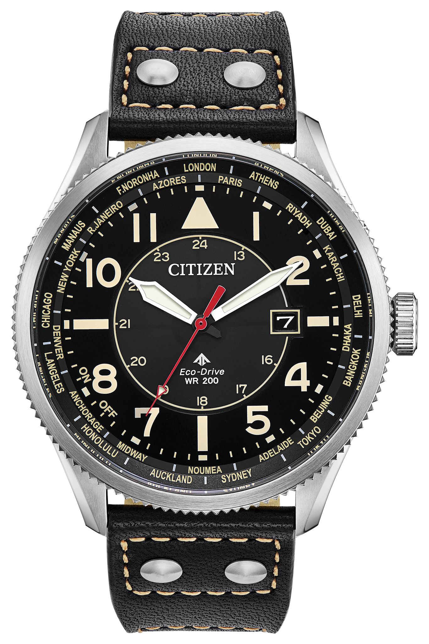 Citizen Avion Eco-Drive Black Dial Watch | CITIZEN
