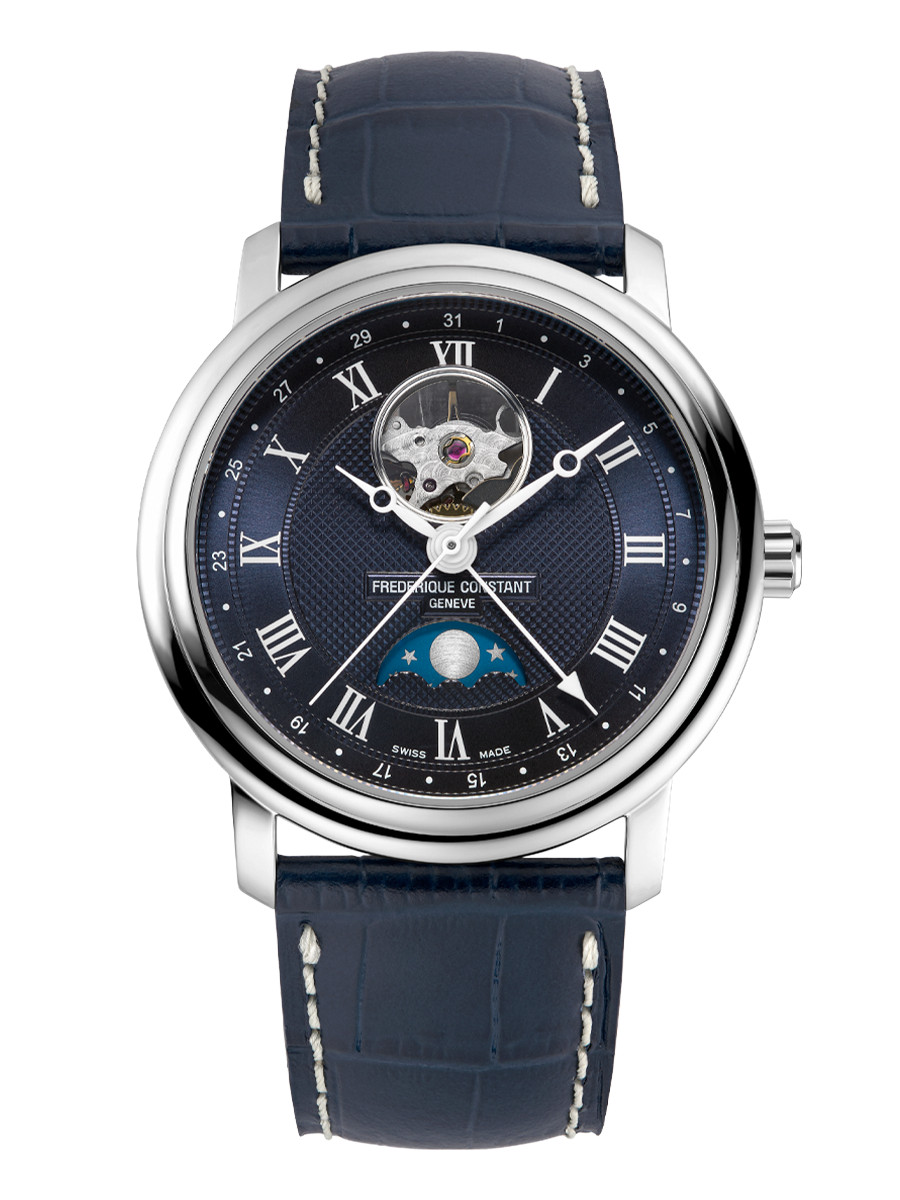 Classics Heart Beat Moonphase Date Watch FC-335MCNW4P26 | Frederique ...