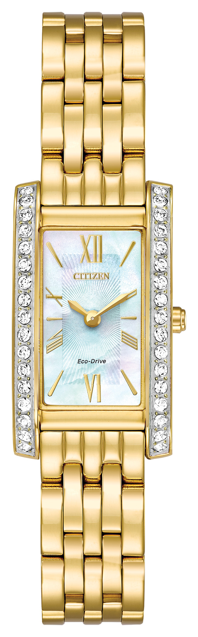 Silhouette Crystal - Ladies Eco-Drive ® Crystal Gold Watch | CITIZEN