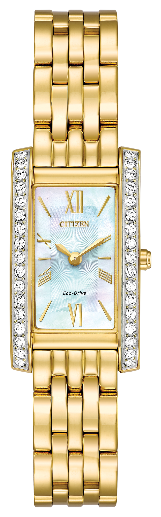 Silhouette Crystal - Ladies Eco-Drive ® Crystal Gold Watch | CITIZEN