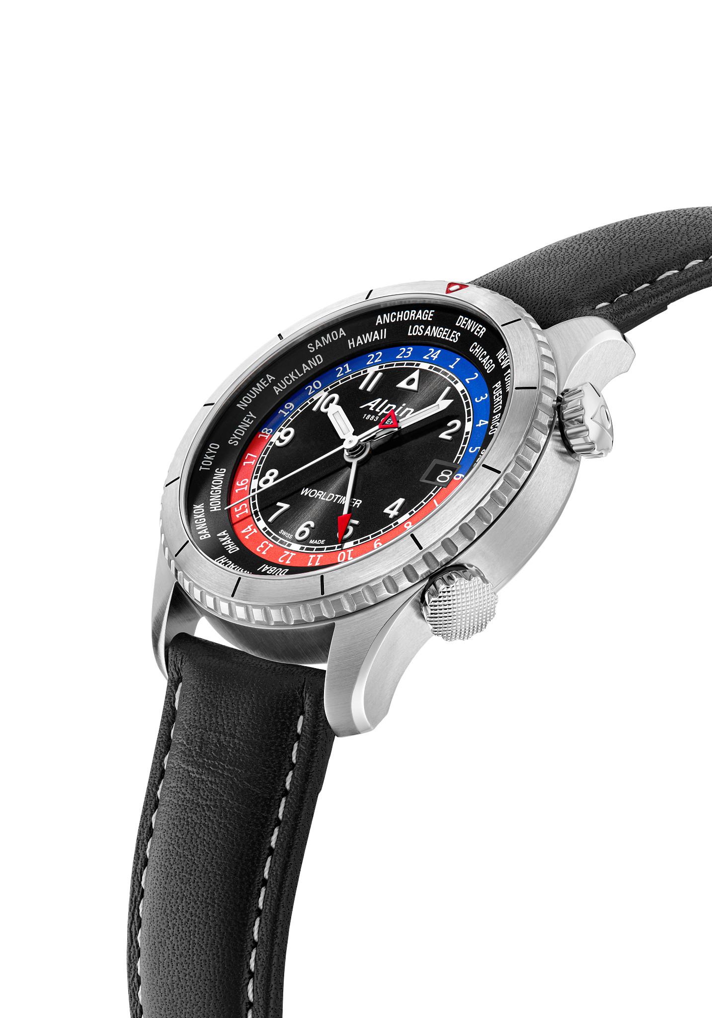 Pilot Quartz Worldtimer Watch AL-255BRB4S26 | Alpina Watches US
