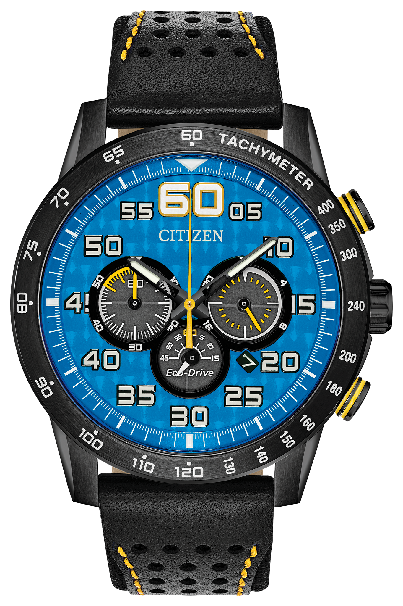 Citizen Primo Chronograph Eco-Drive Blue Dial Watch | CITIZEN