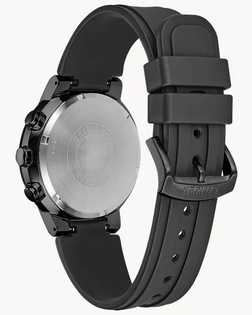 Paradex - Men's Eco-Drive AT2405-01E Black Chronograph Watch Paradex - Men's Eco-Drive AT2405-01E Black Chronograph Watch