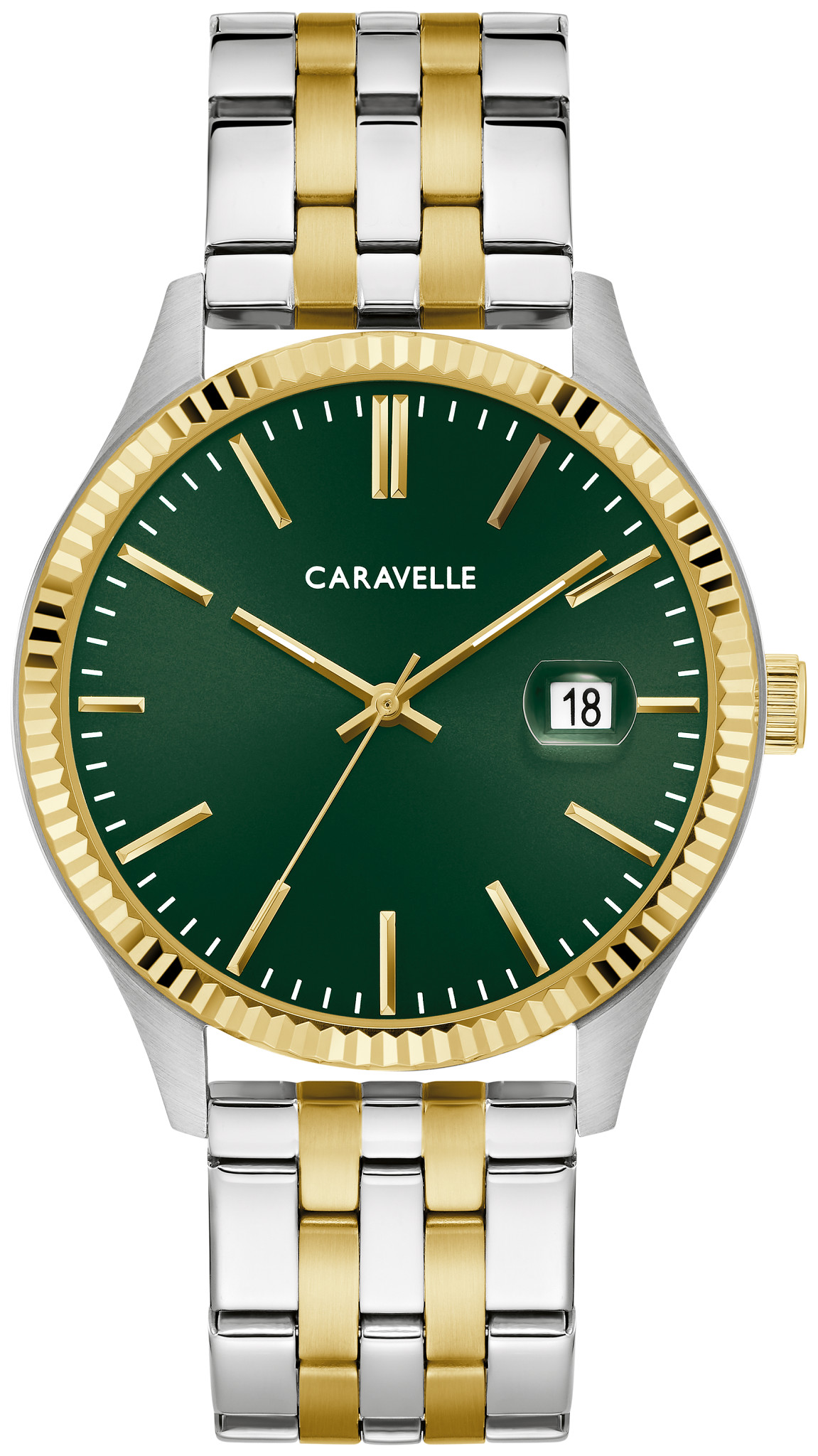 Green Dial Stainless Steel Bracelet Dress 45B162 | Bulova