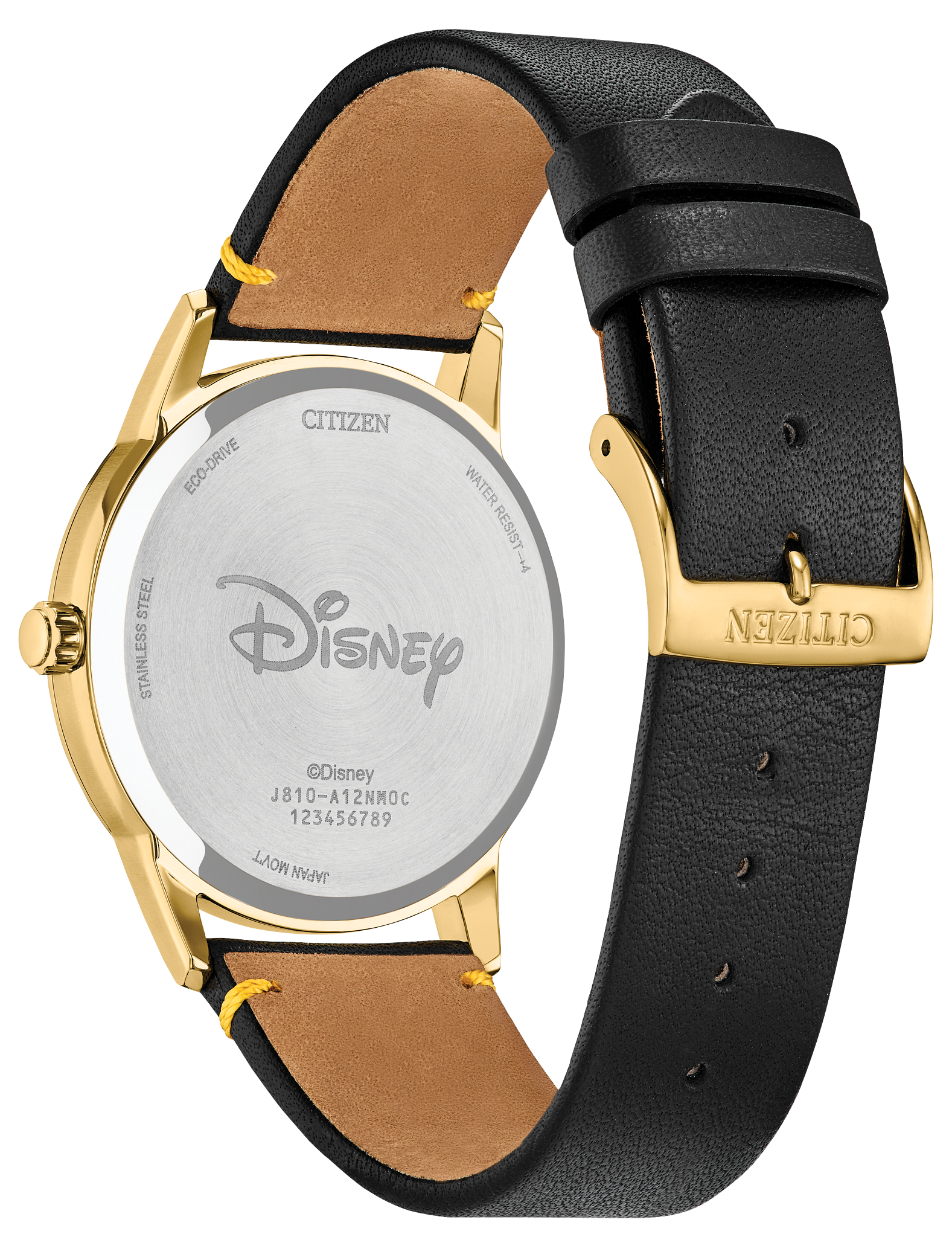 Donald Duck Seeing Stars Black Dial Leather Strap AW1789-04W | CITIZEN