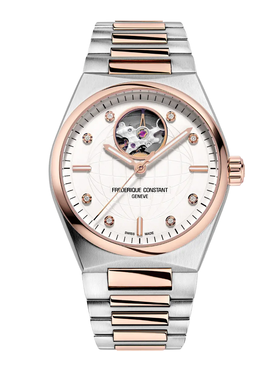 Highlife Ladies Automatic Heart Beat Watch FC-310VD2NH2B | Frederique ...