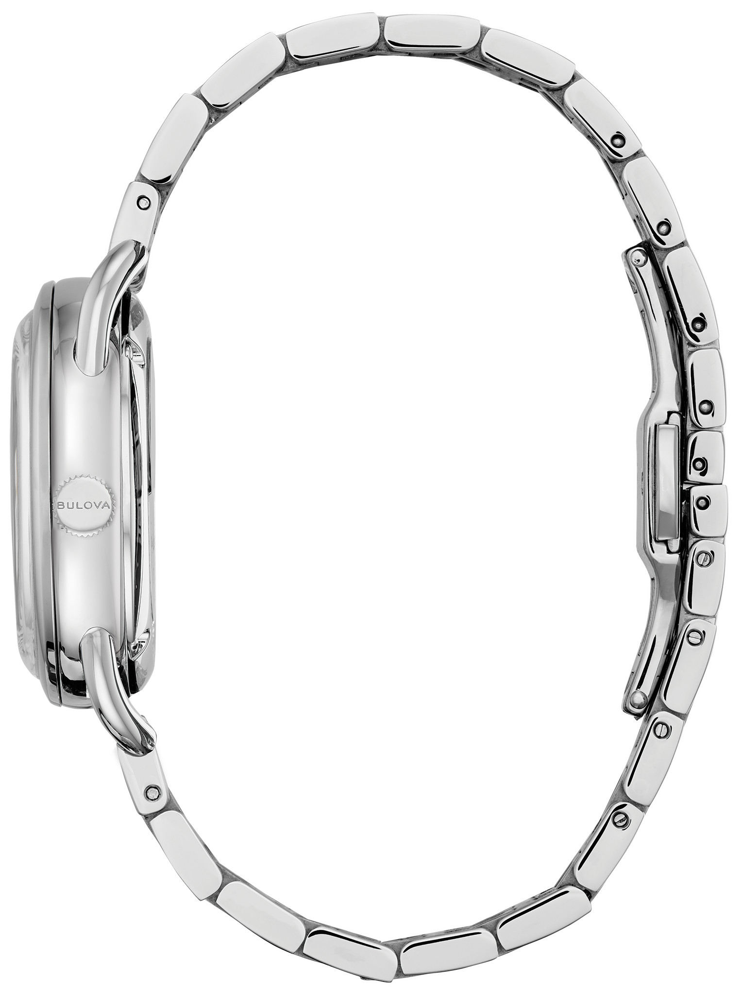 Silver-Tone Dial Stainless Steel Bracelet Commodore 96M153 | Bulova