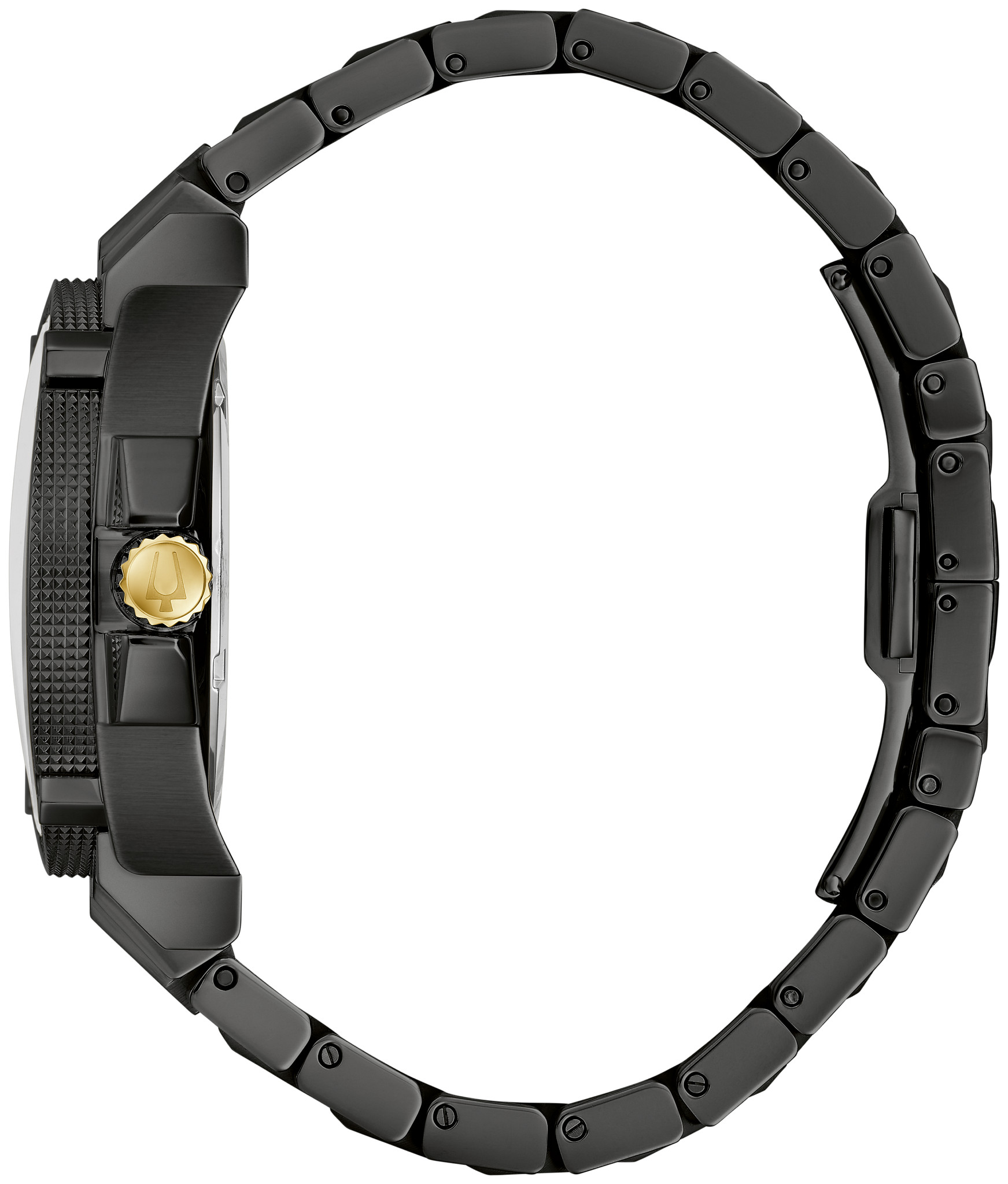 Black Dial Stainless Steel Bracelet Icon 98B408 | Bulova