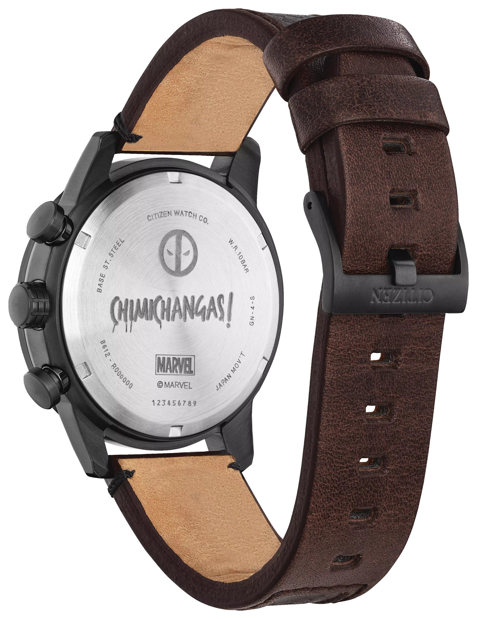 Deadpool Red Dial Leather Strap CA0688-04W | CITIZEN