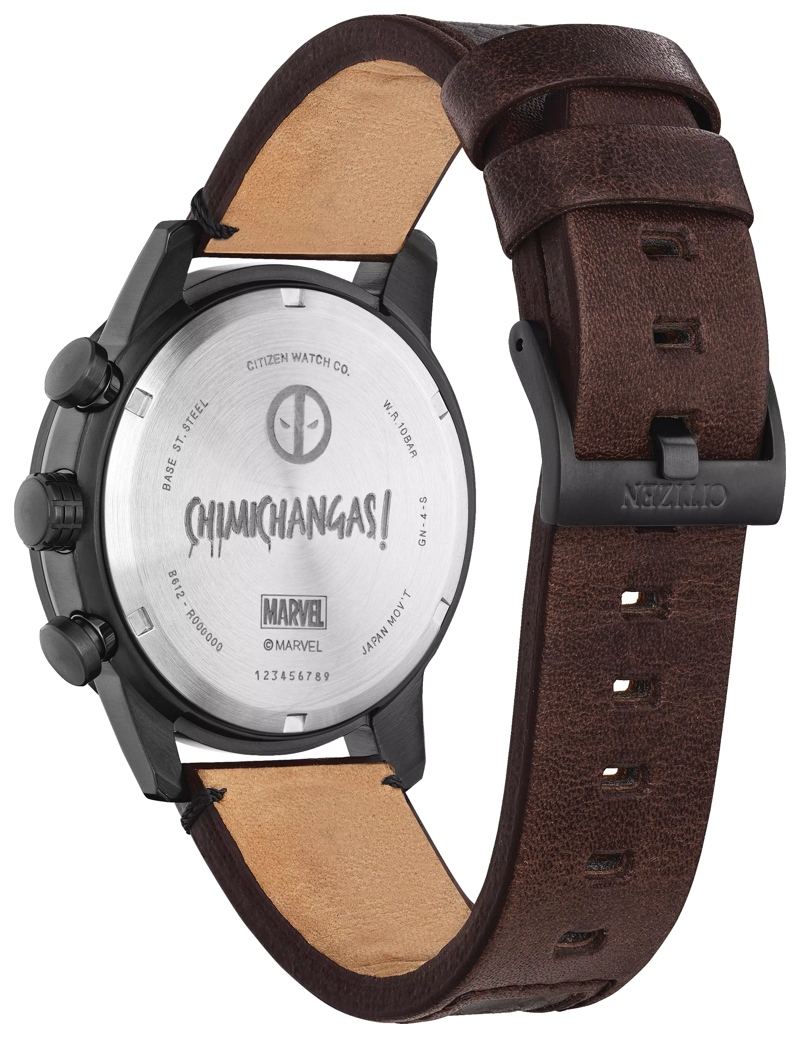 Deadpool Red Dial Leather Strap CA0688-04W | CITIZEN