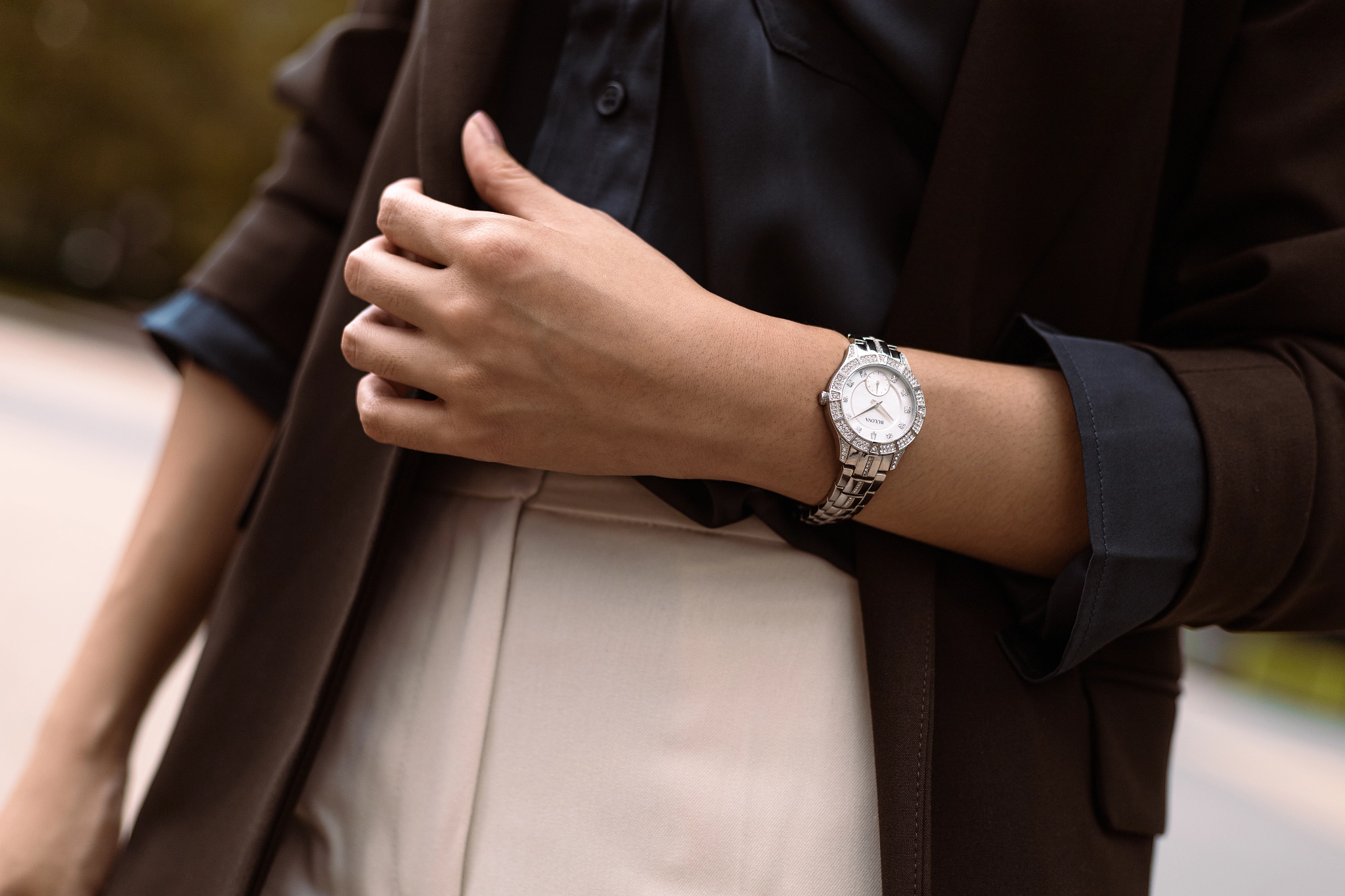 White Dial Stainless Steel Bracelet Phantom 96L291 | Bulova