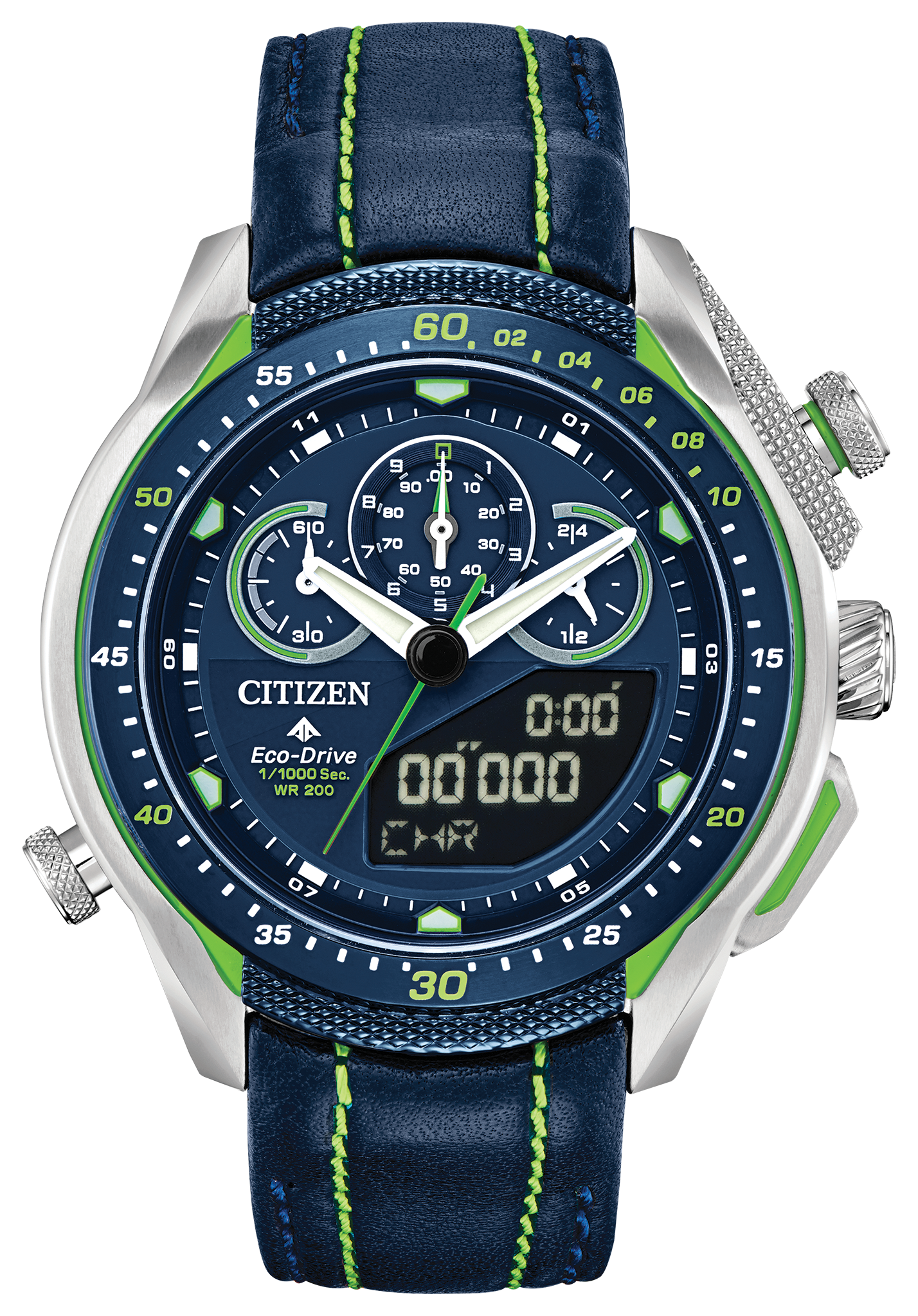 Citizen Promaster STT Eco-Drive Blue Stainless Steel Watch | CITIZEN