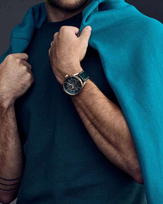 Loki Green Dial Leather Strap AW1363-06W | CITIZEN