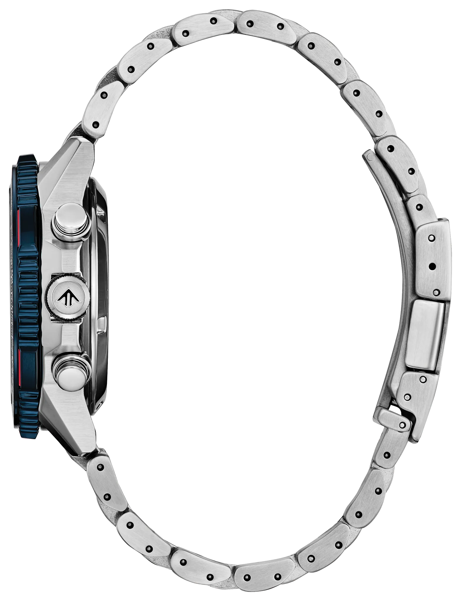 Promaster Nighthawk Red Dial Stainless Steel Bracelet CA4668-51X | CITIZEN