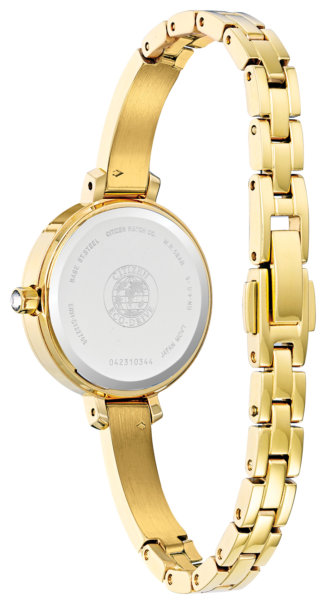 Silhouette Crystal White Dial Stainless Steel Bracelet EM0862-56D | CITIZEN