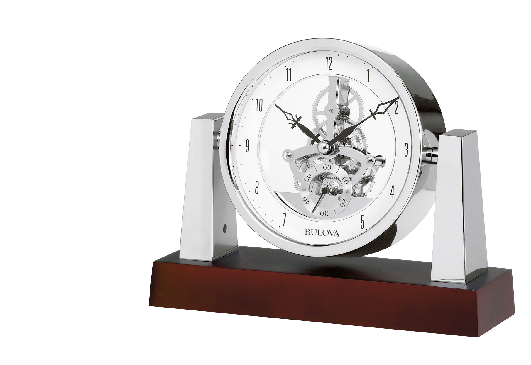 B7520 Black & Gold Clock | Bulova