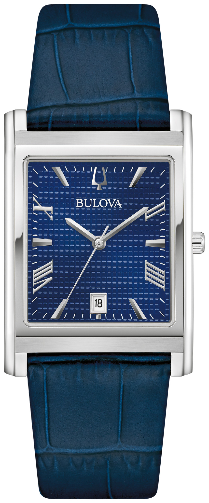 Blue Dial Leather Strap Classic 96B442 | Bulova