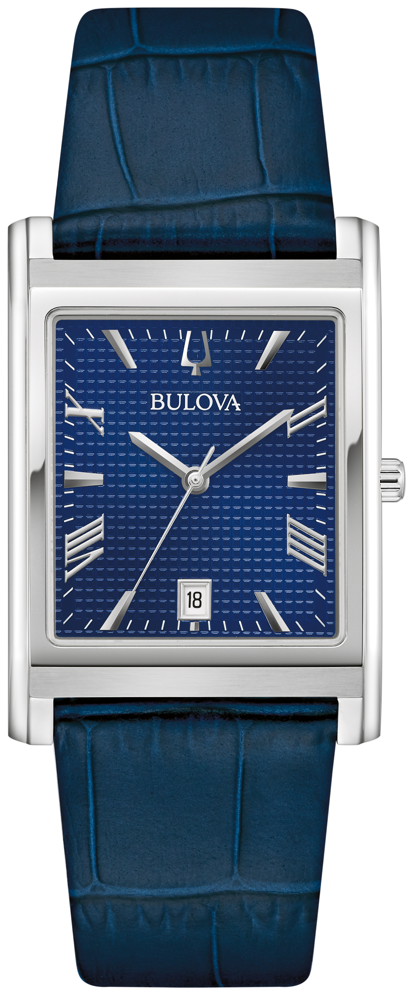 Blue Dial Leather Strap Classic 96B442 | Bulova