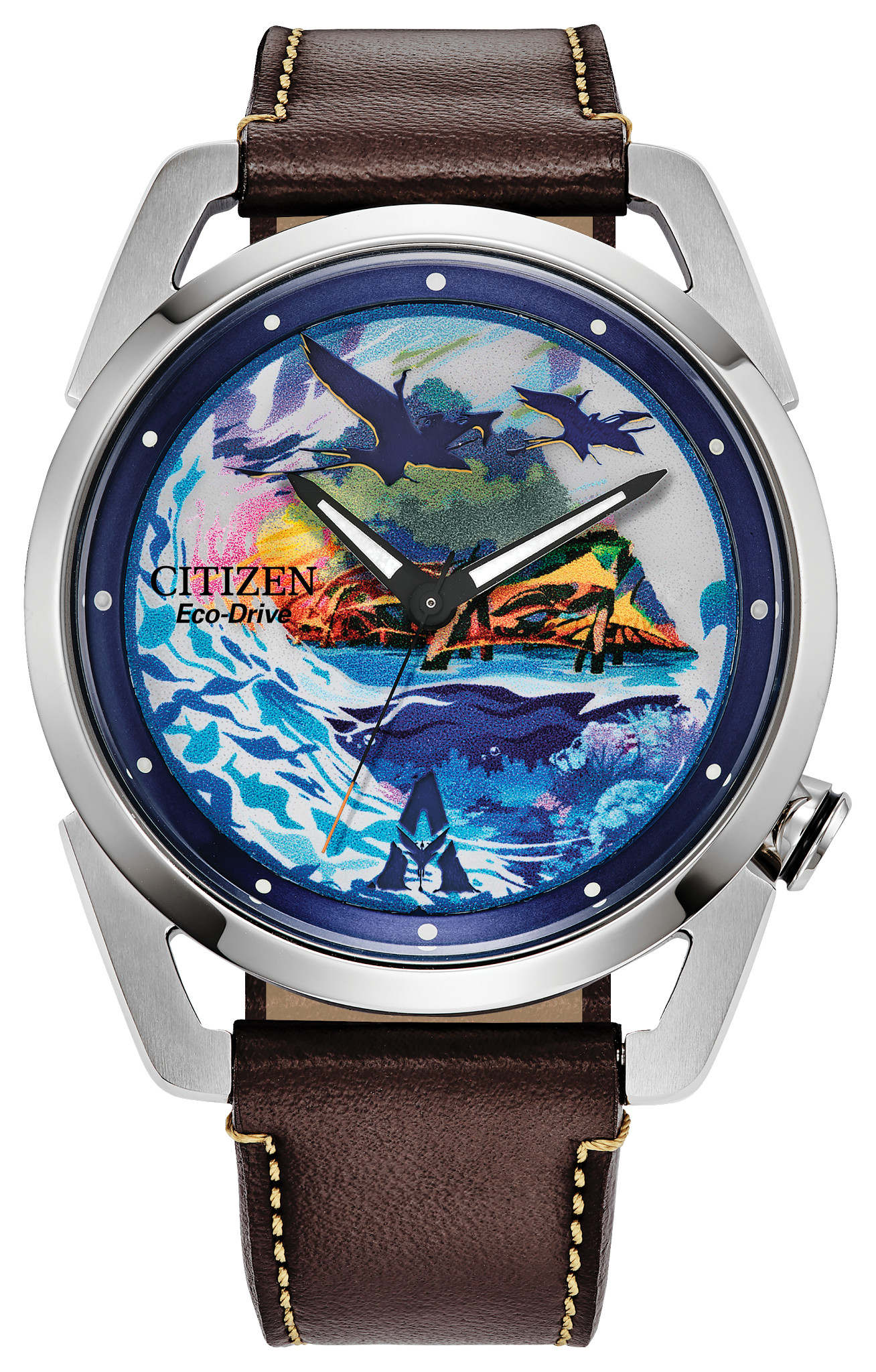 Avatar Pandora Blue Dial Leather Strap AW2060-02W | CITIZEN