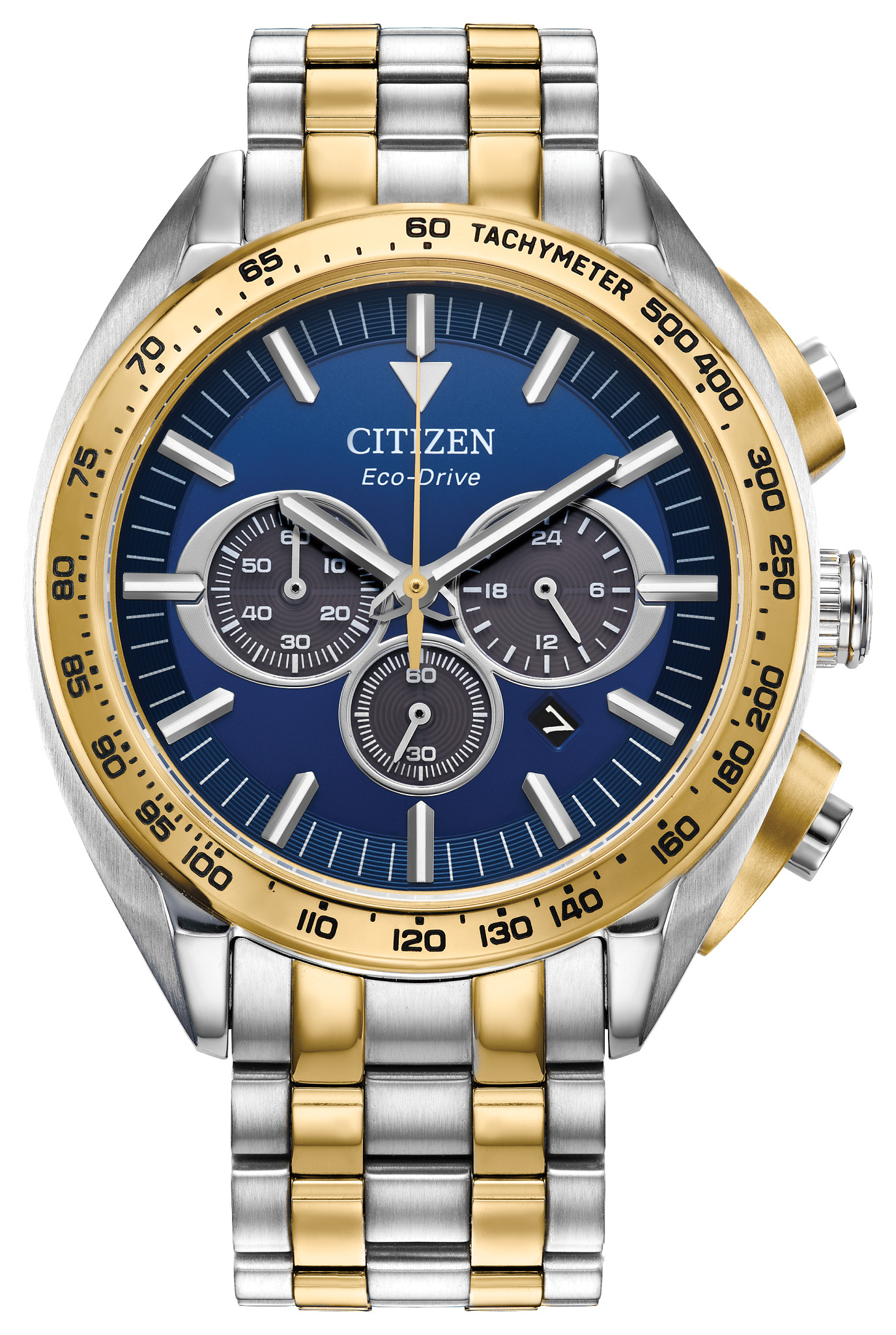 Carson Blue Dial Stainless Steel Bracelet CA4544-53L | CITIZEN