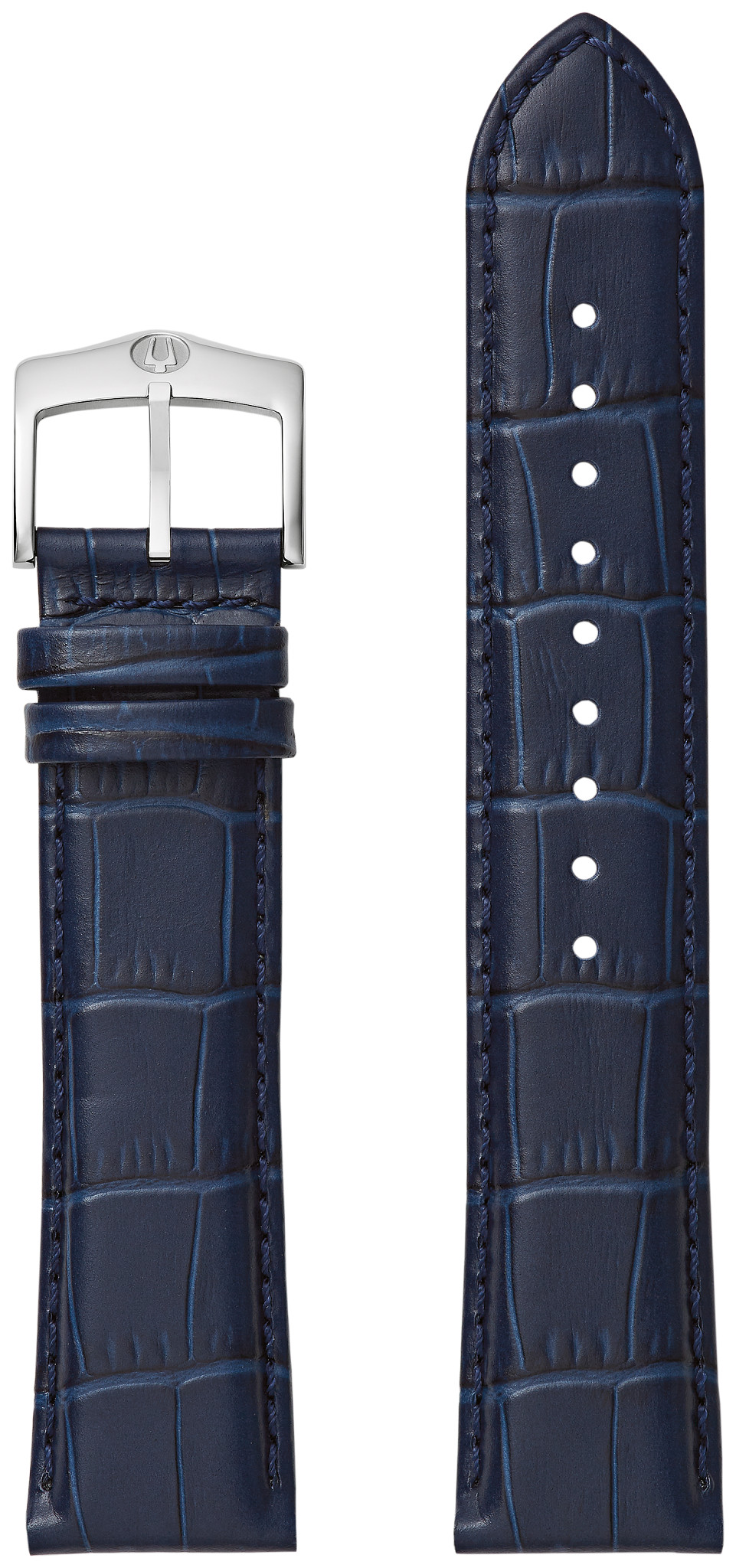 Dial Navy Leather Strap 9S22008ST | Bulova